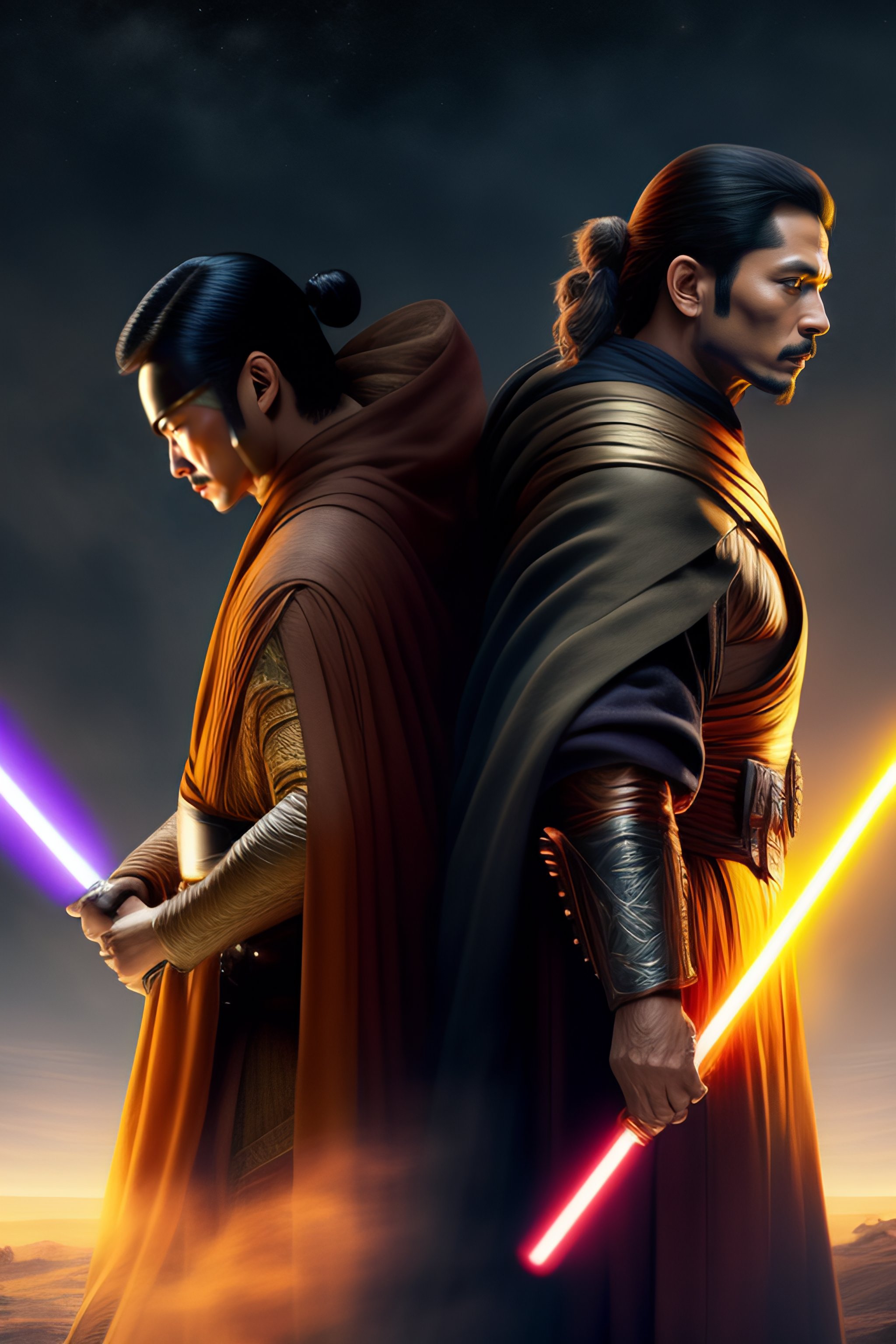 Lexica - Two jedi fighting