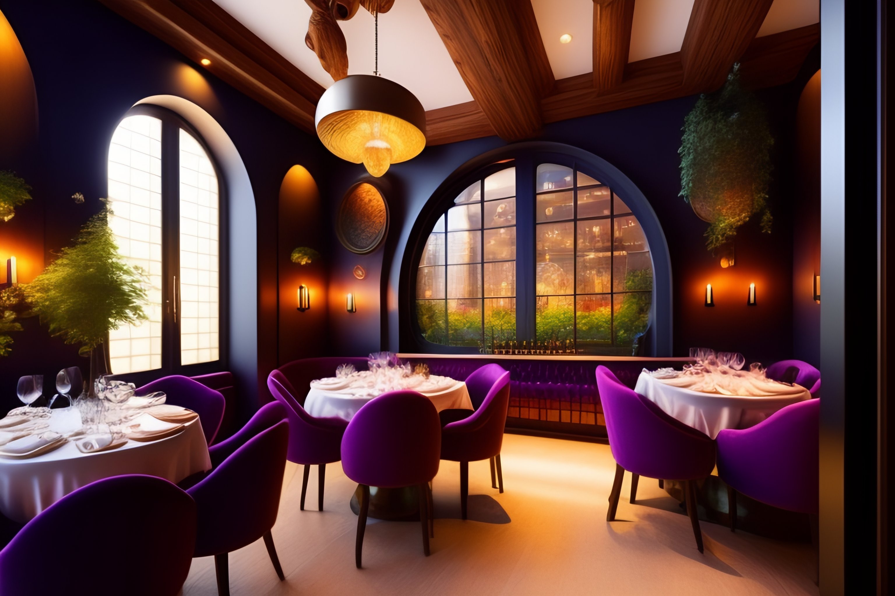 Lexica - Restaurant design::5, wine room, grape wine pot plants ...