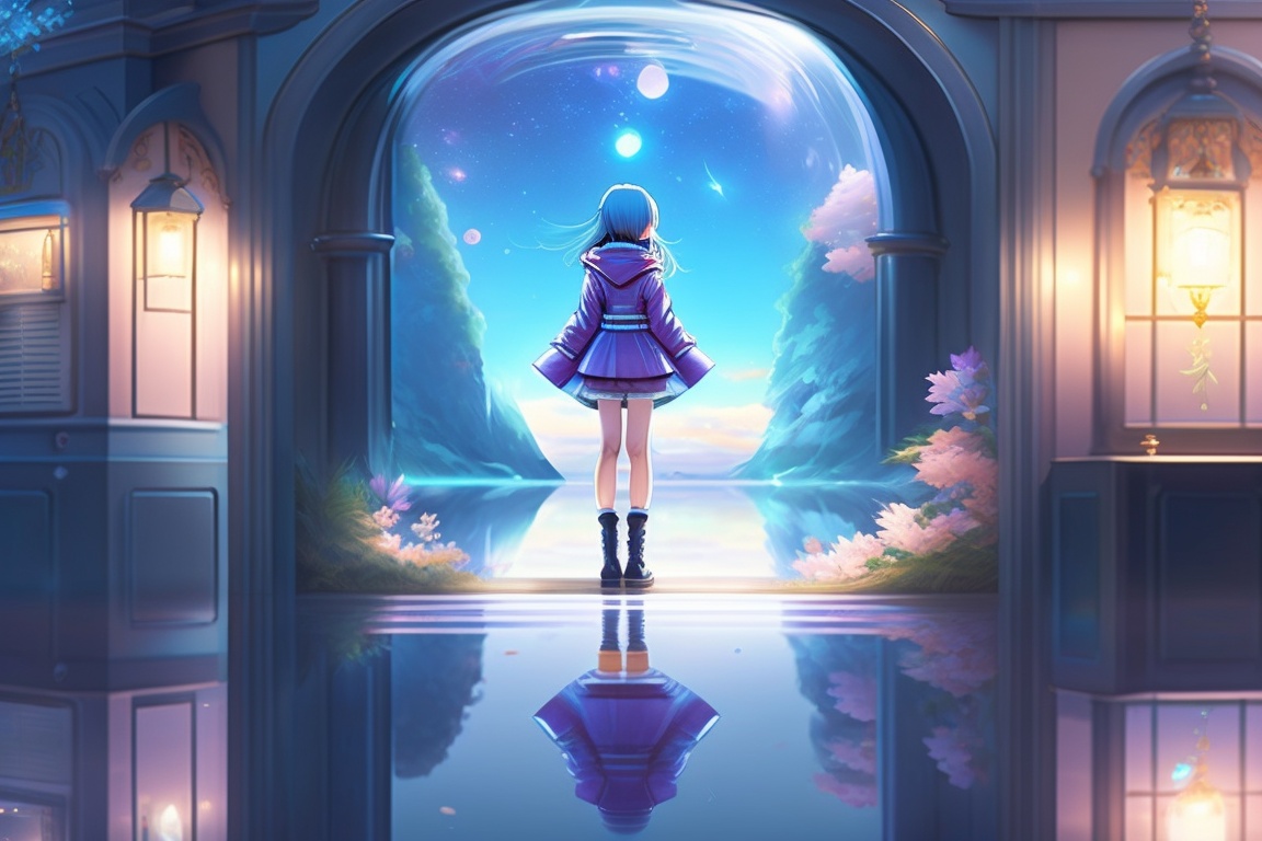 Anime Waterreflectie