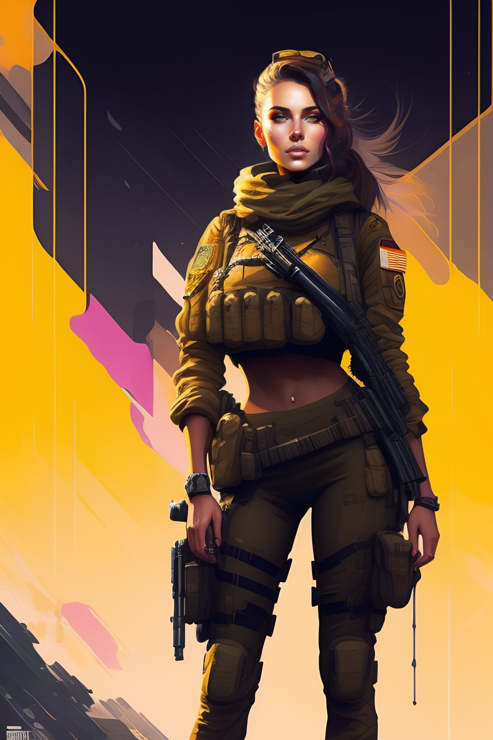 Lexica - Full body highly detailed portrait of military beautiful ...