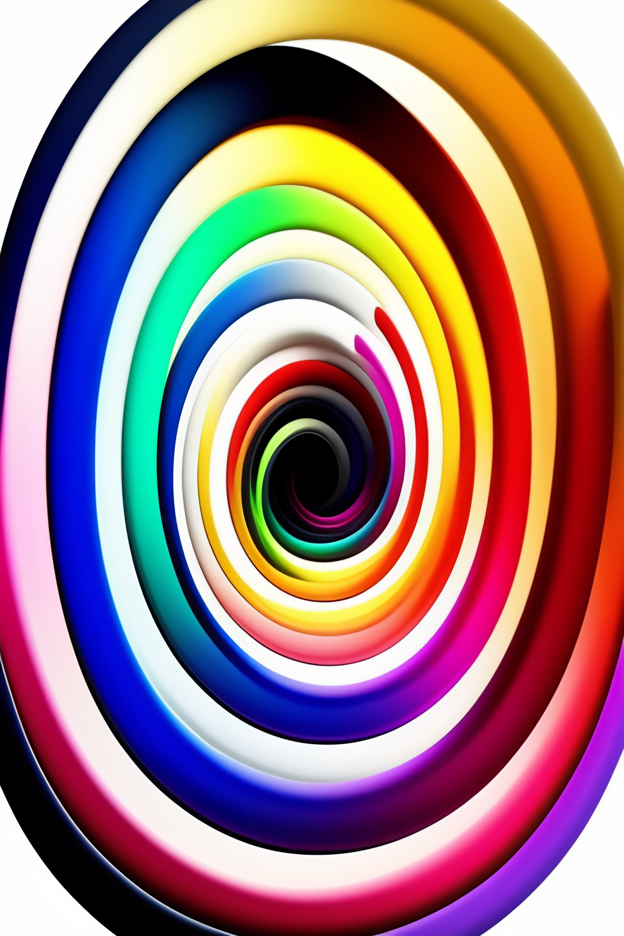 Lexica - On a white background a circle outline filled with lack color ...