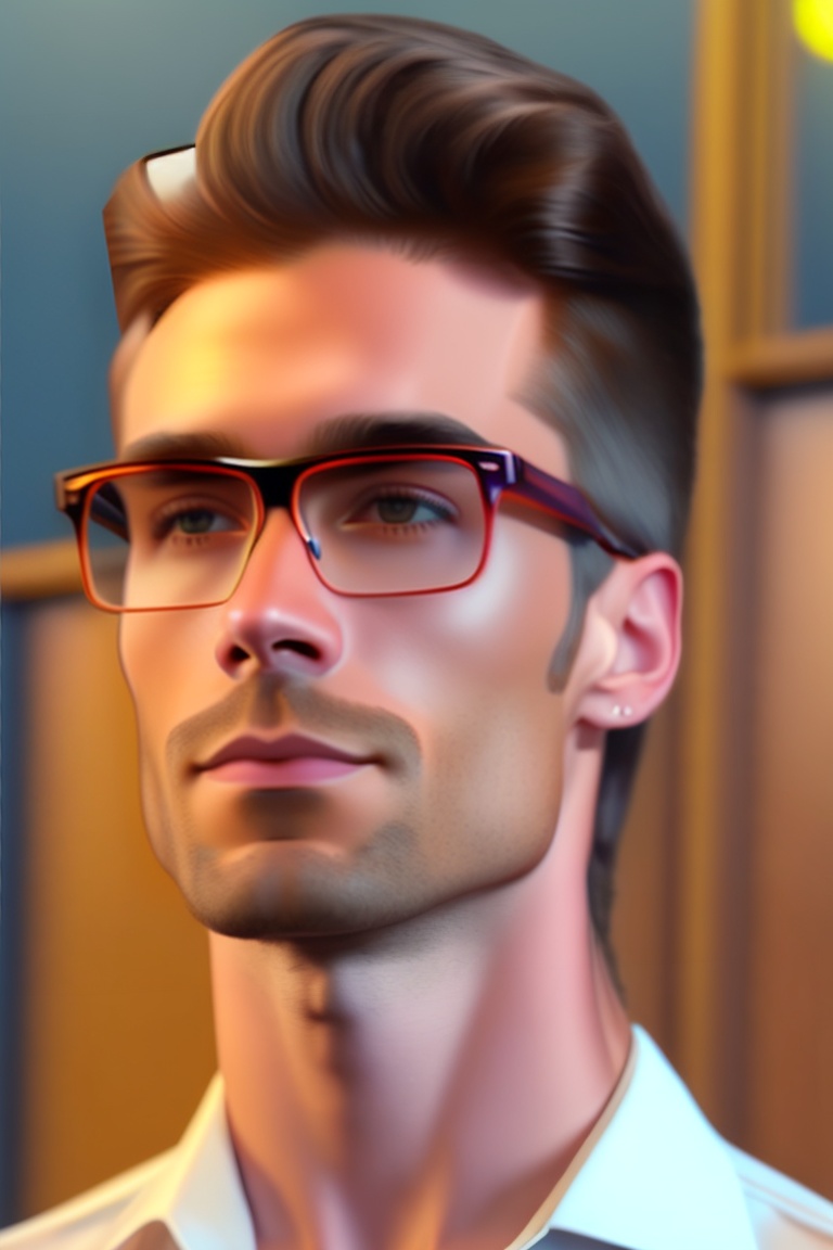 Lexica - Me as a mid-lean cut fitness model, wearing cool hot eyewear ...