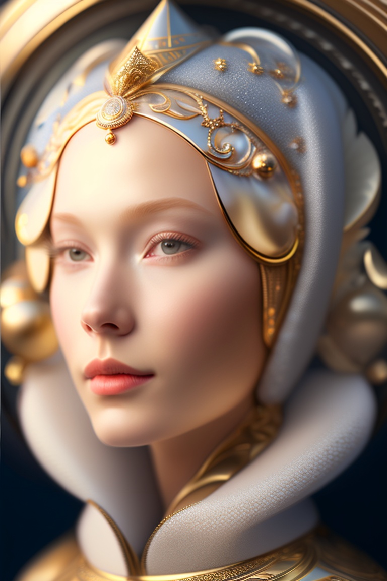 Lexica - SJames Christensen, style, portrait of a snow goddess ...