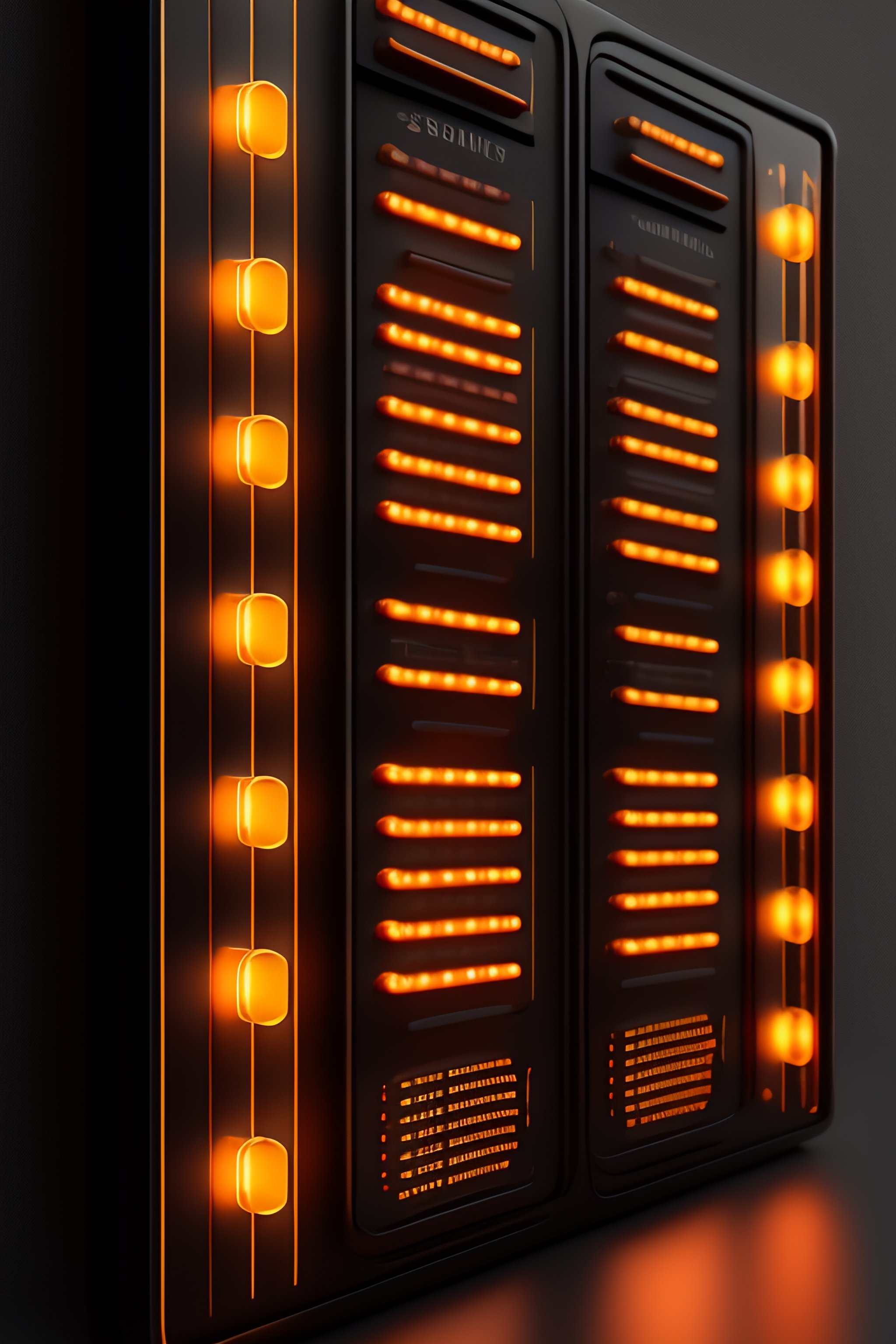 Lexica - A steampunk style control panel of glowing switches, dials ...