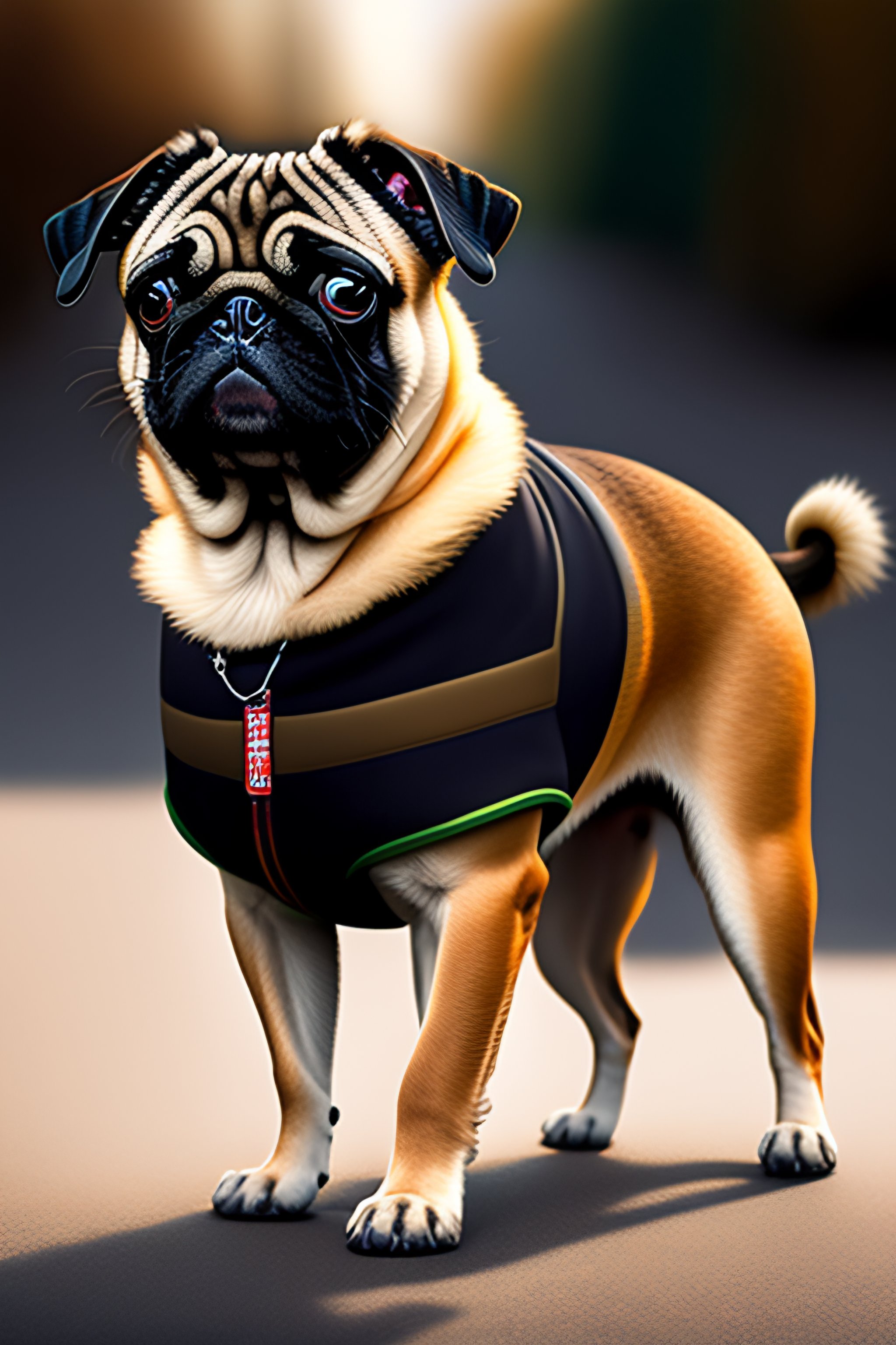 Lexica - Pug gigante subido a la antena del empire state