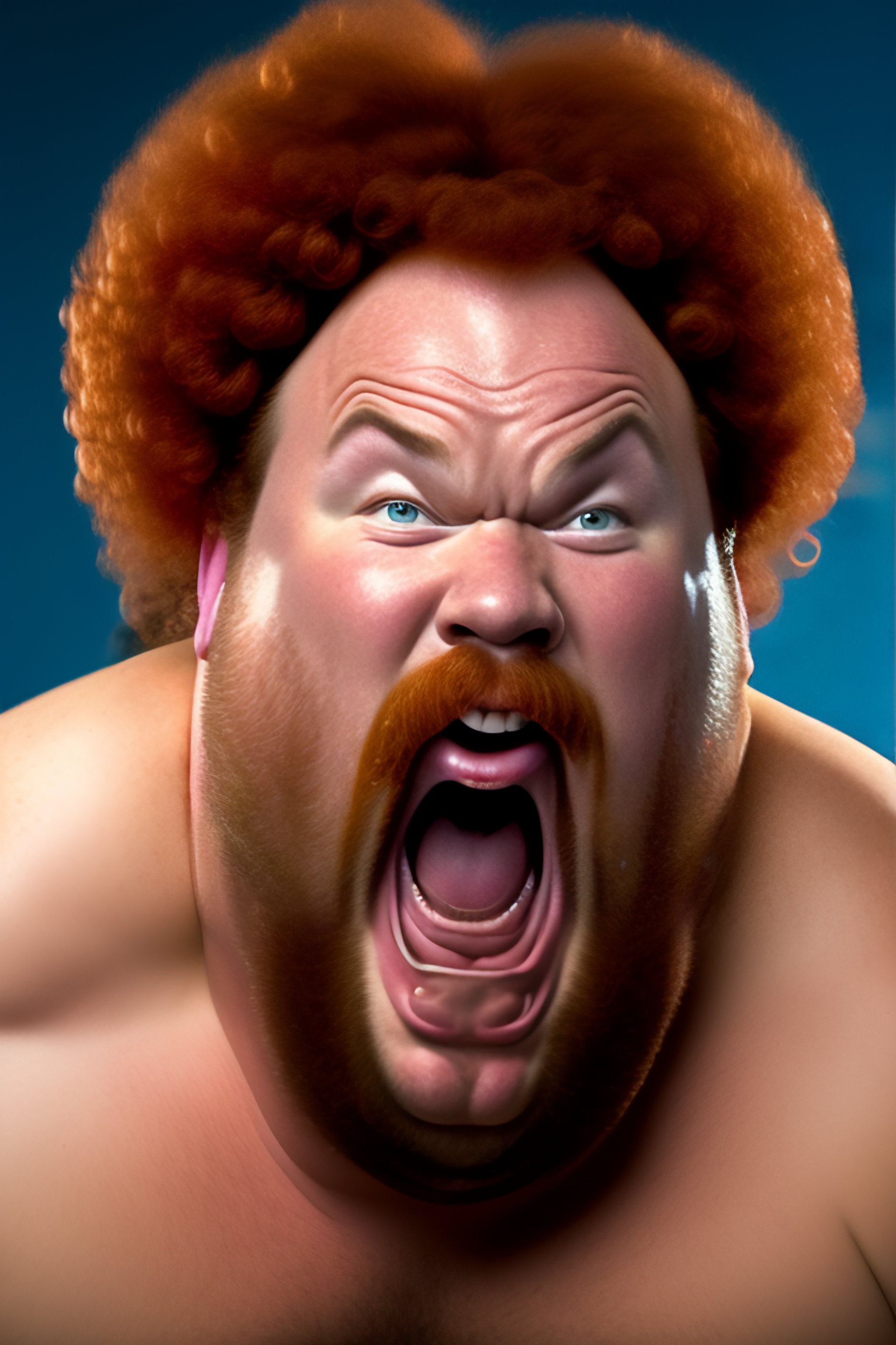 Lexica - A guy with a heavily receding hairline and curly reddish brown ...