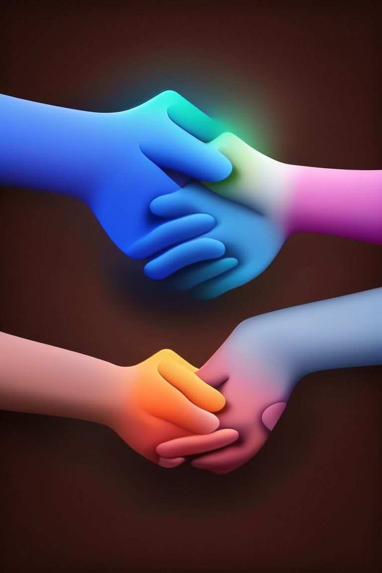 Lexica - Two small hands are lovingly held, a symbol of unity between ...