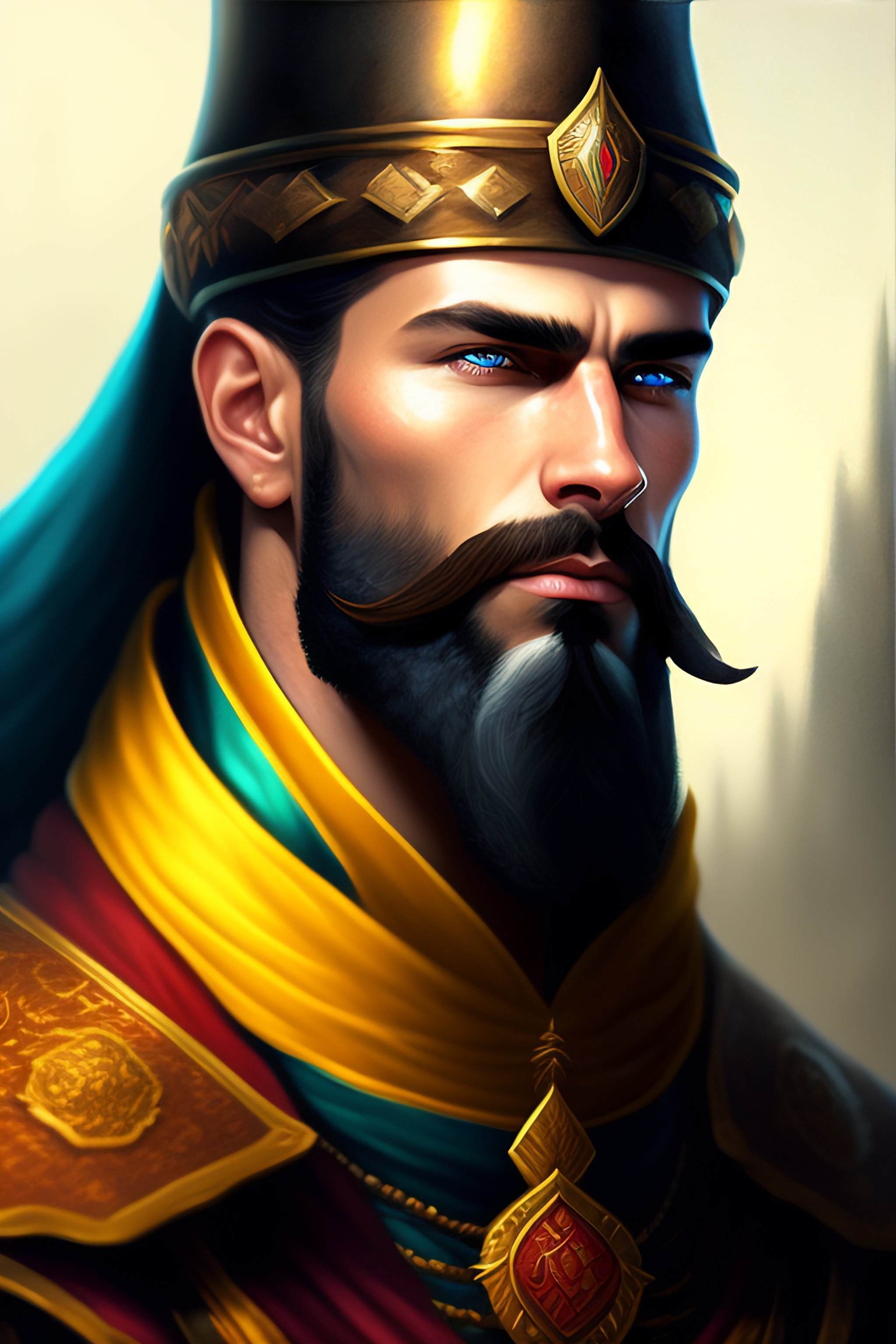 Lexica - Cossack, d & d, fantasy, portrait, highly detailed, headshot ...