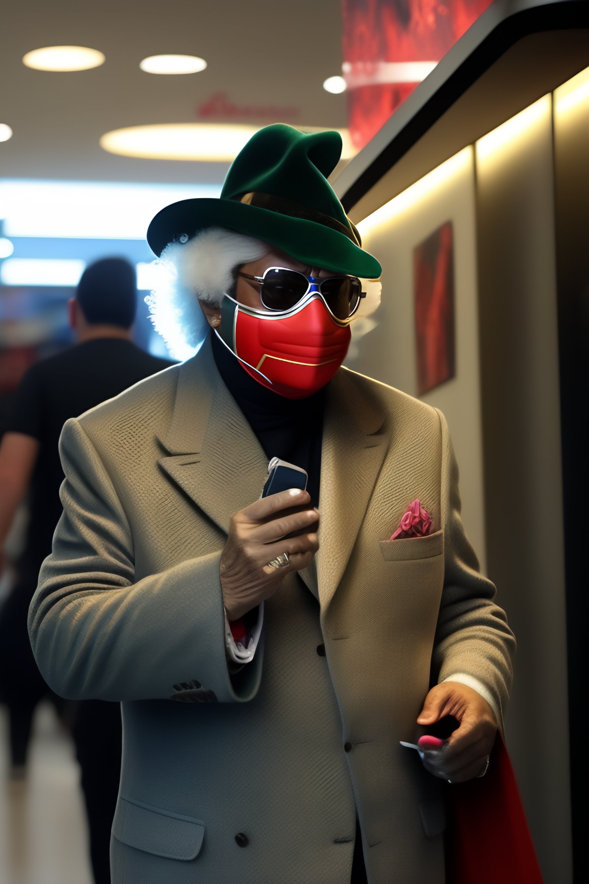 Lexica - Old sir Michael Jackson 75 years old Wearing a masquerade mask ...