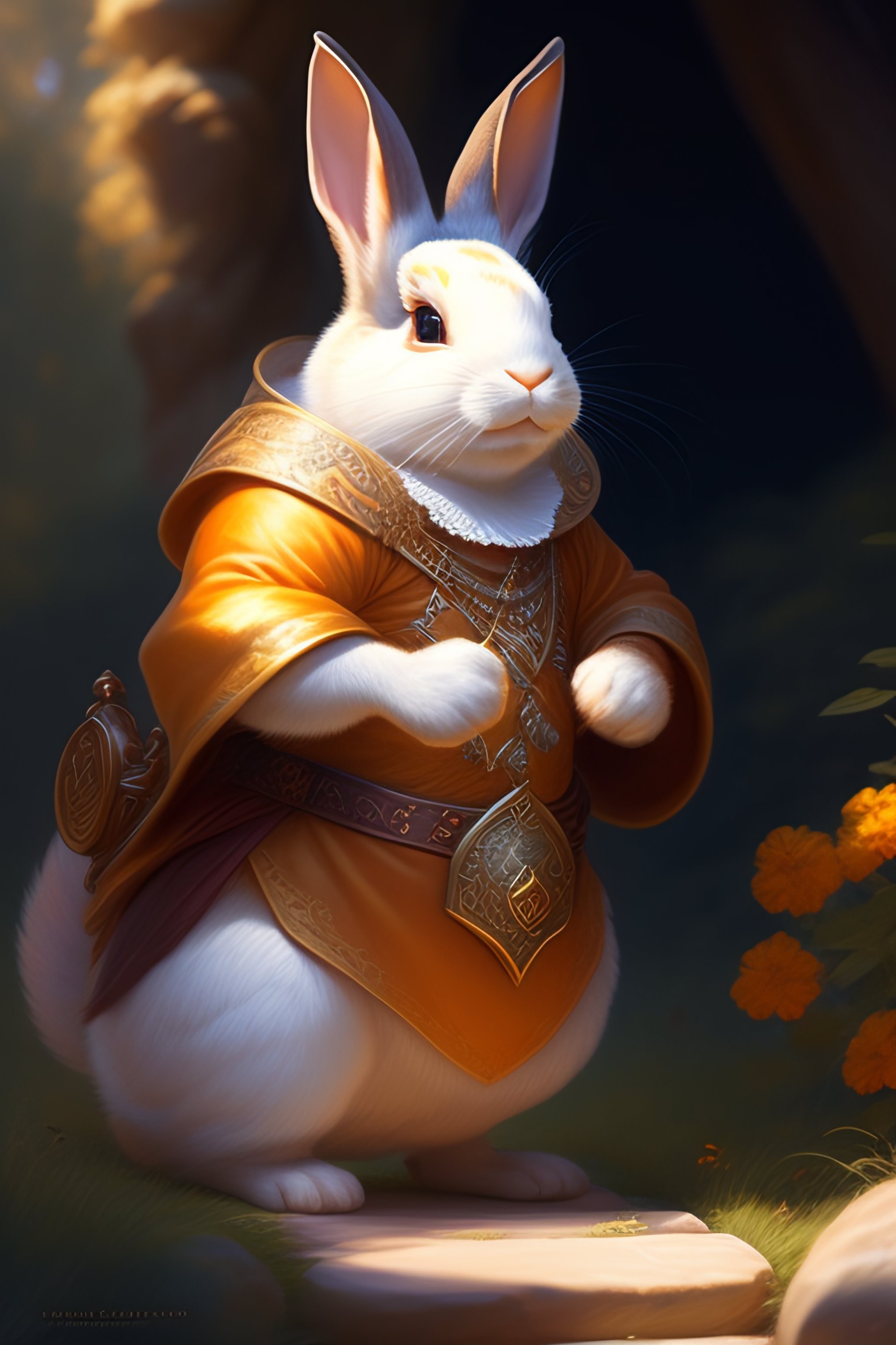 Lexica - A detailed portrait of dancing rabbit giving thumbs up ...