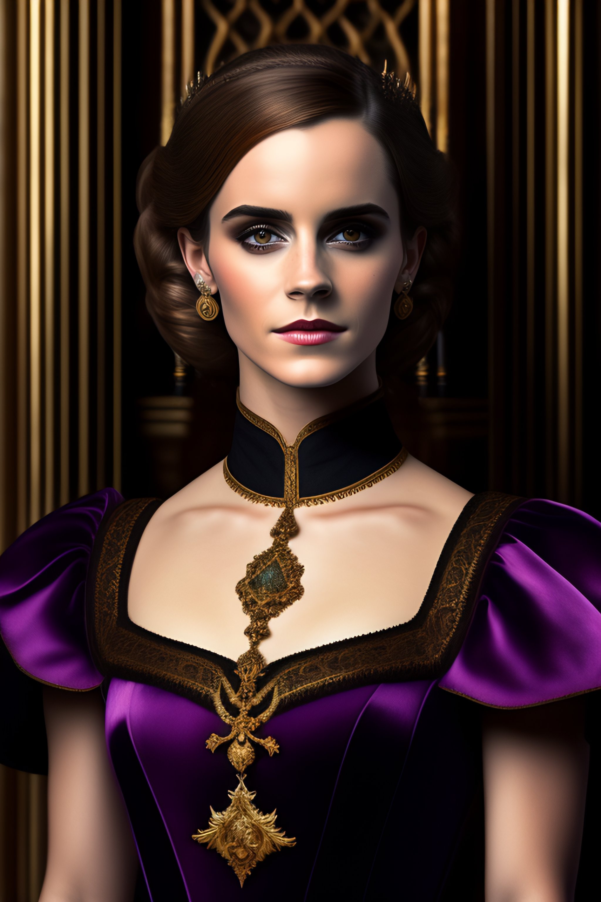 Lexica - An incredibly beautiful gothic Emma Watson in the palace ...