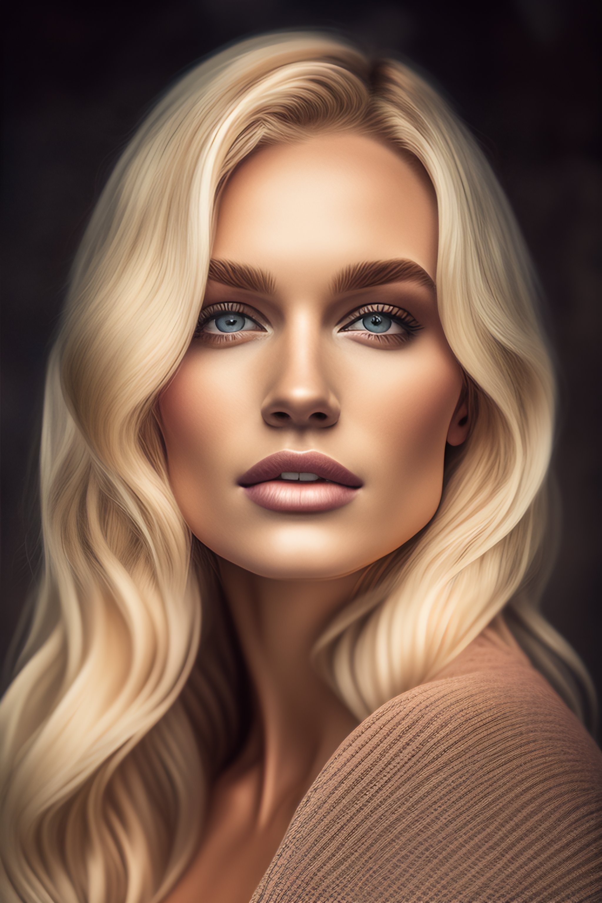 Lexica - A portrait of a beautiful blonde woman, fine - art photography ...
