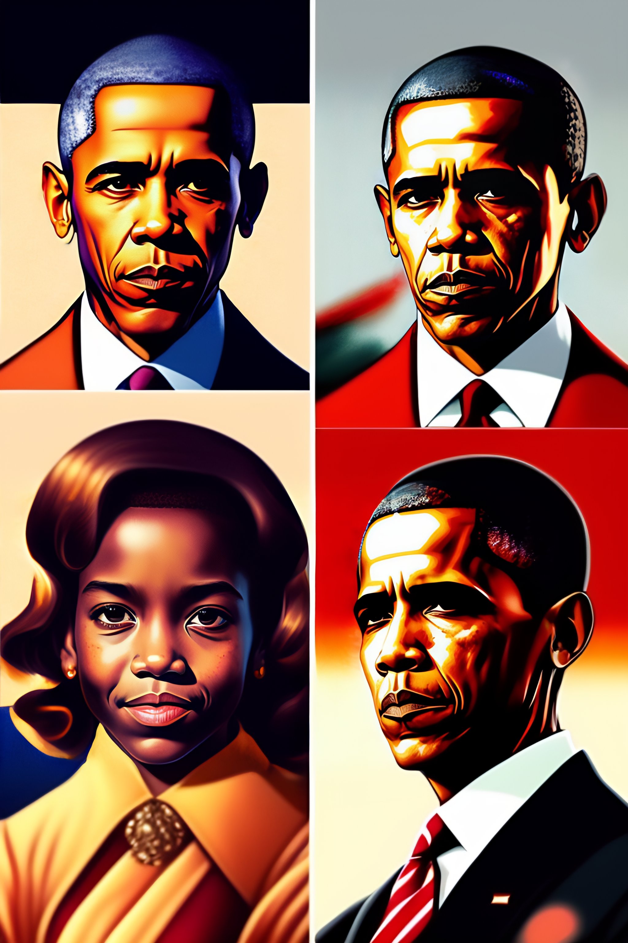 Lexica - Obama manga style