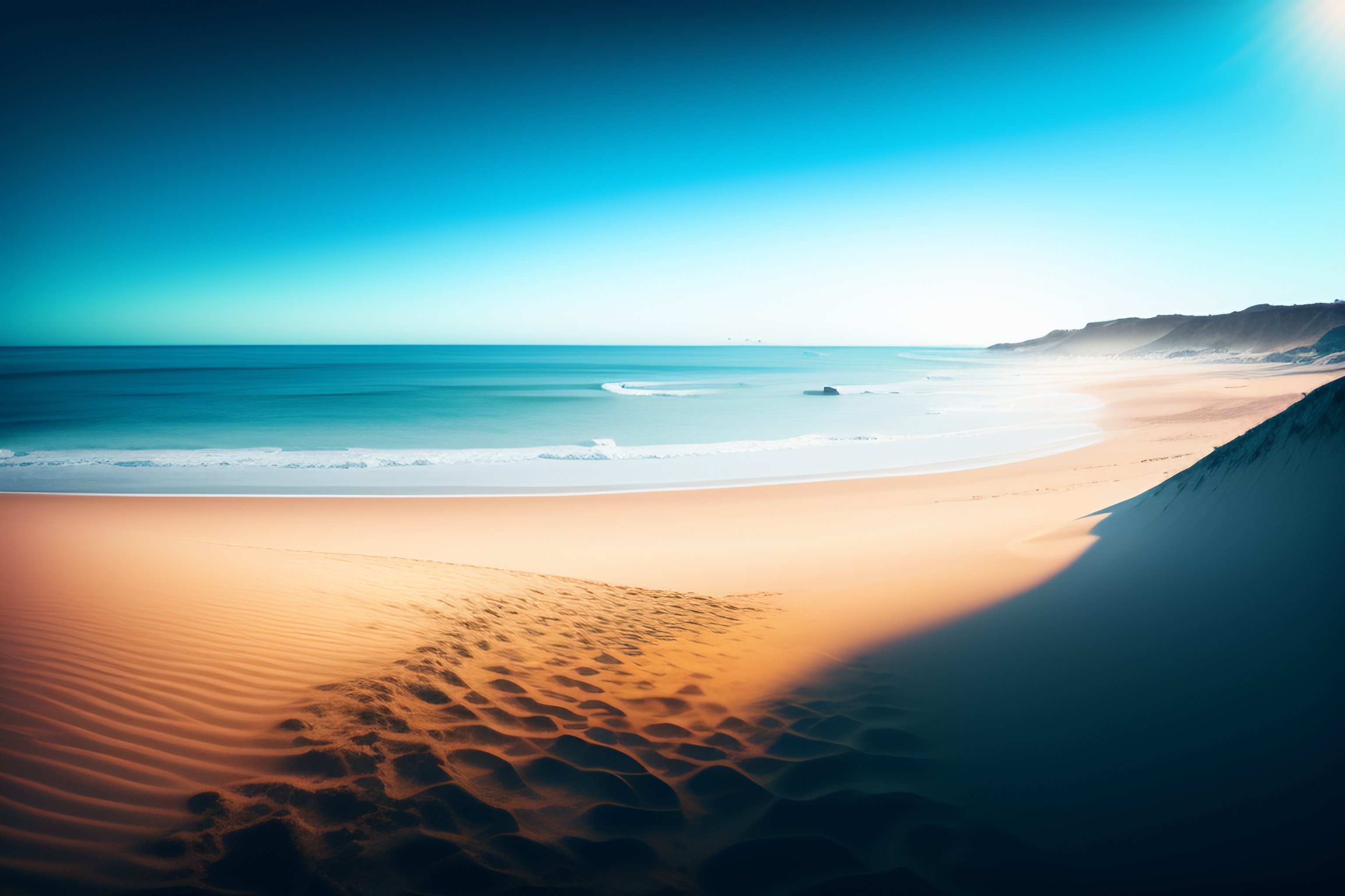 Lexica - Hellscape of the beach album cover, modern, film, soft ...