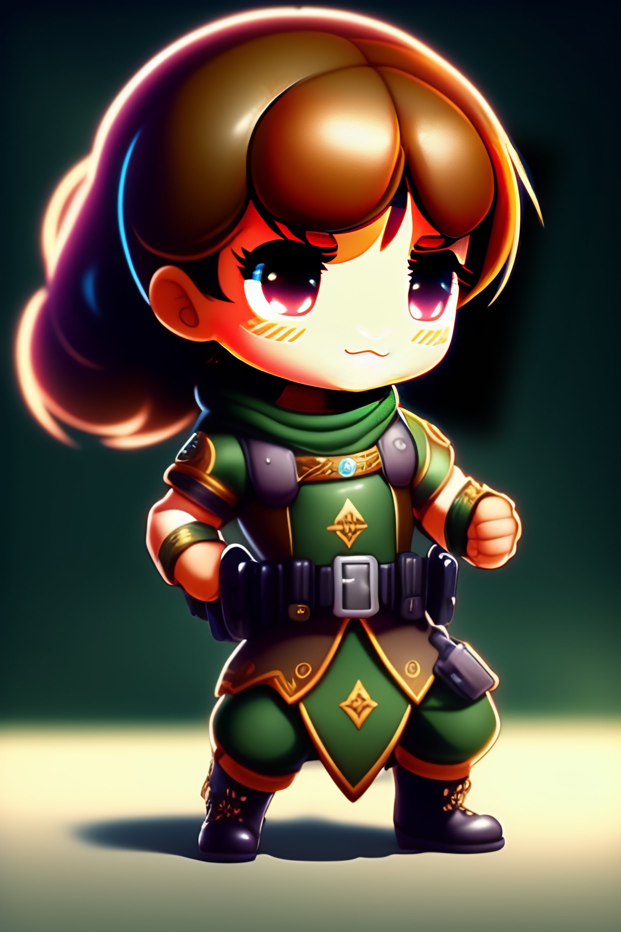 Lexica - Cute chibi snake dancing