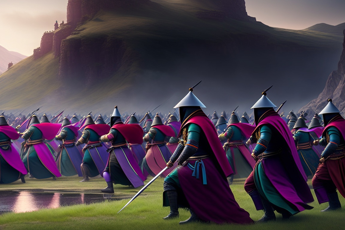 Lexica - Hundreds of ninjas face each other on the battlefield against ...
