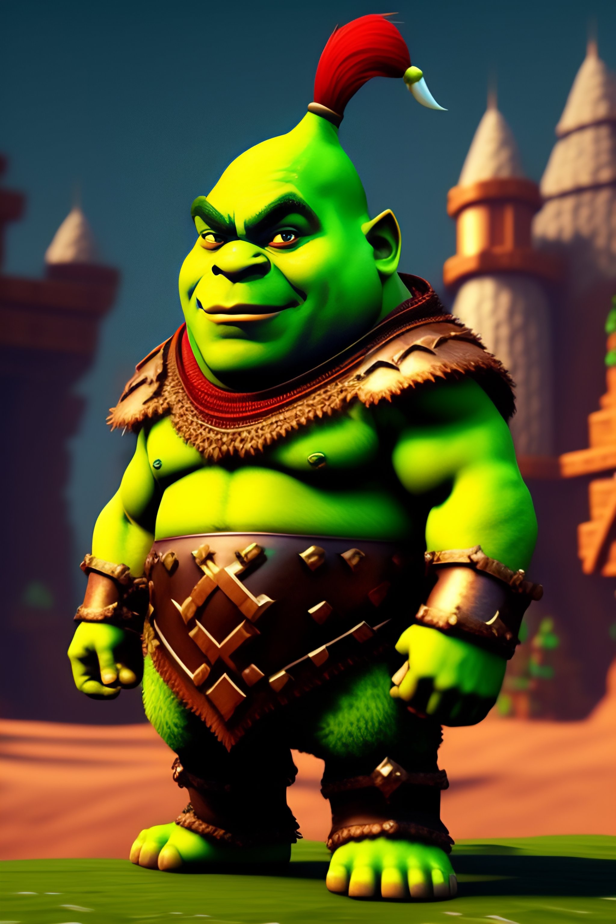 Lexica - Shrek with minecraft armor