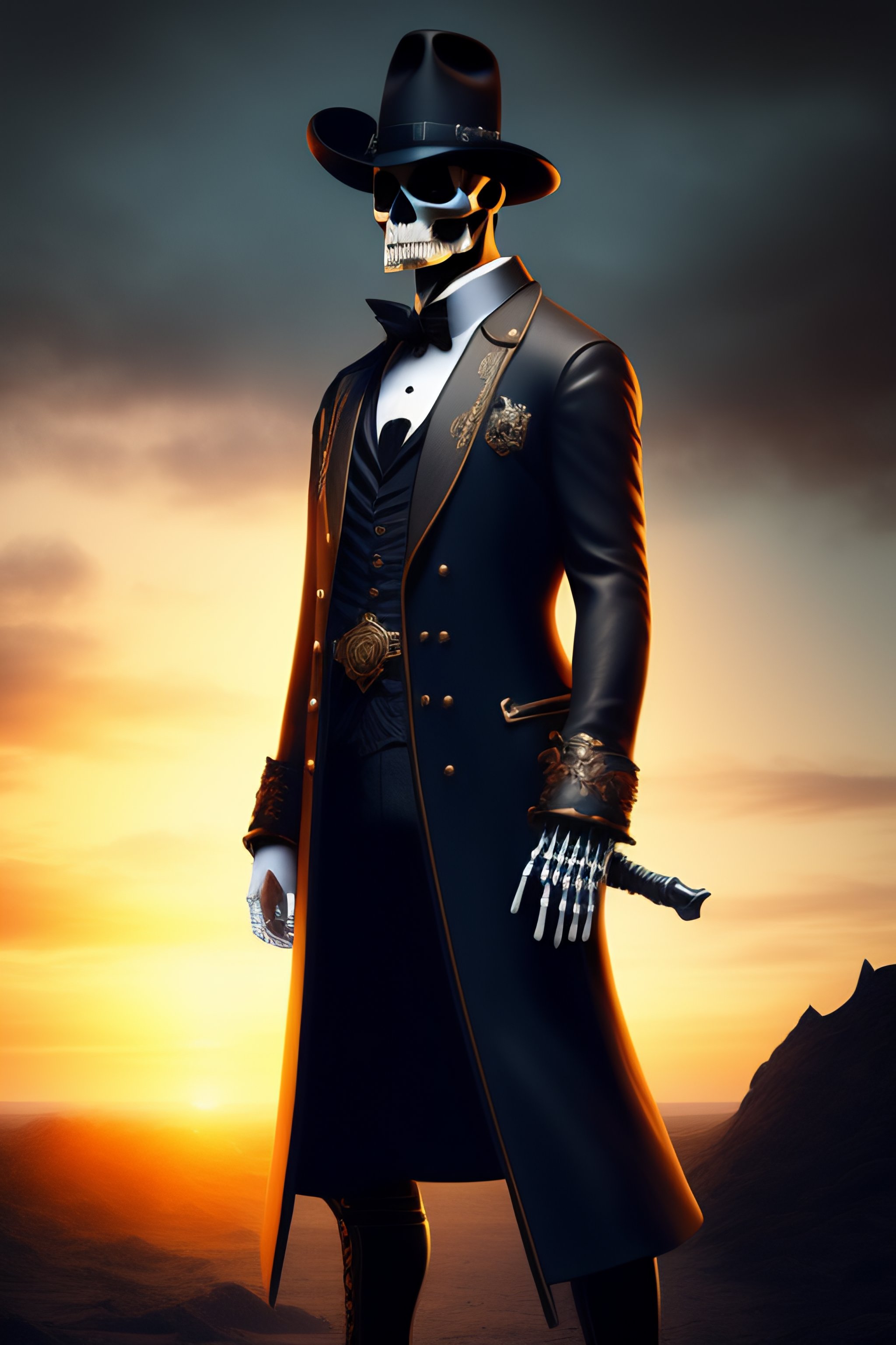 Lexica - Skulduggery pleasant, derek landy, Skeleton, full body, hd 8k