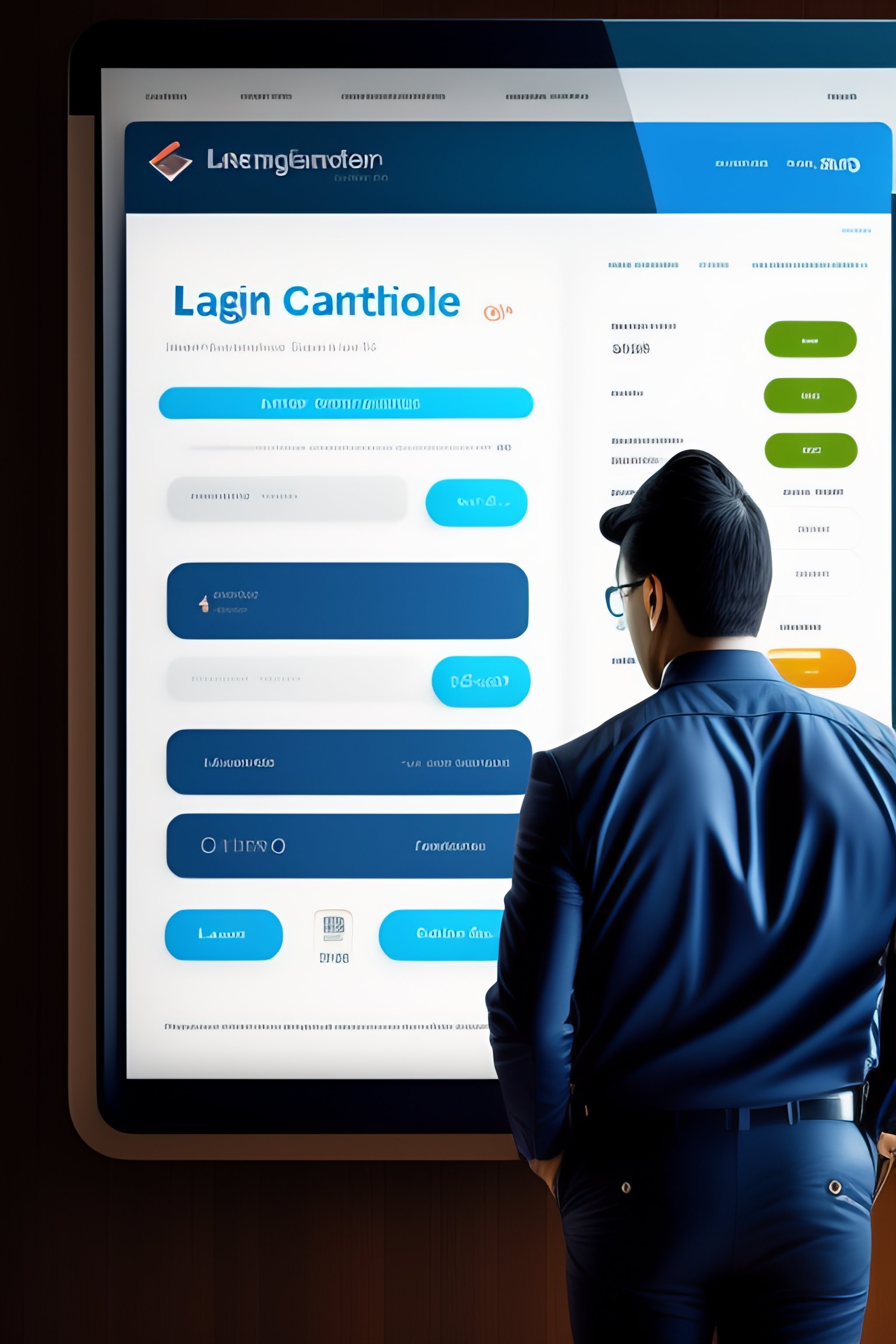 Lexica - Human image of a login component to an application