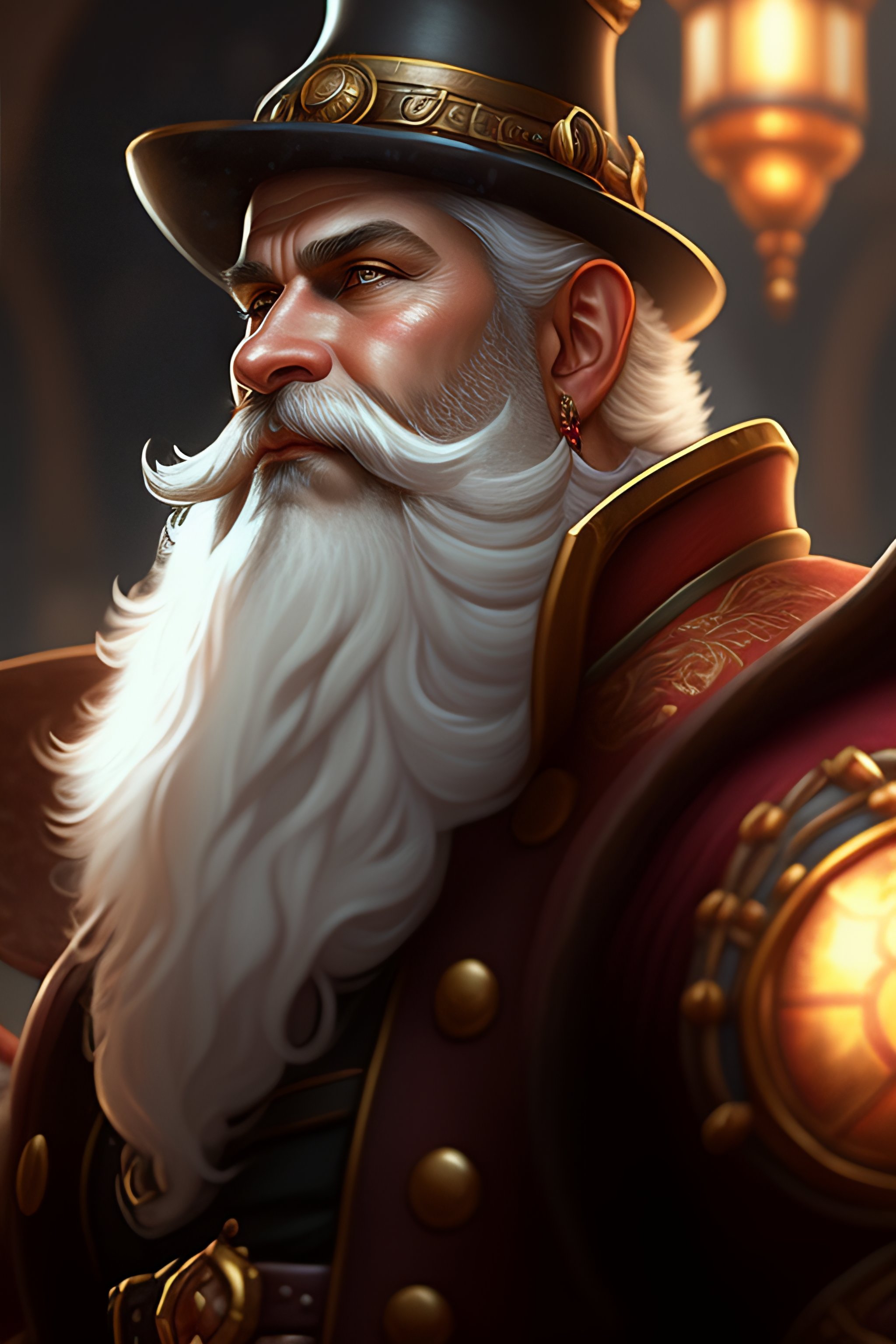 Lexica - Steampunk Santa Claus, closeup, D&D, fantasy, intricate ...