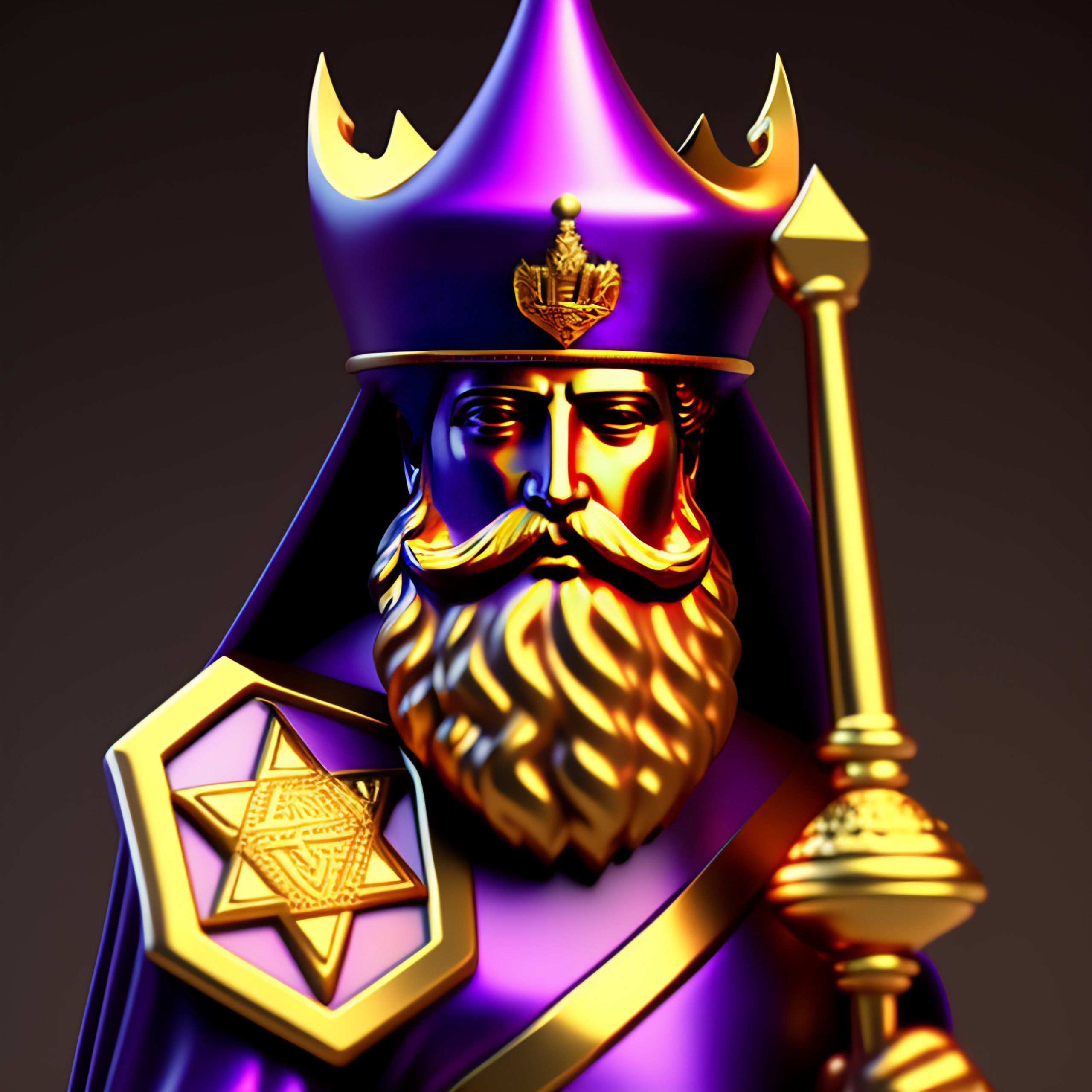 Lexica - Jewish ancient King, wearing a purple robe and a golden crown ...