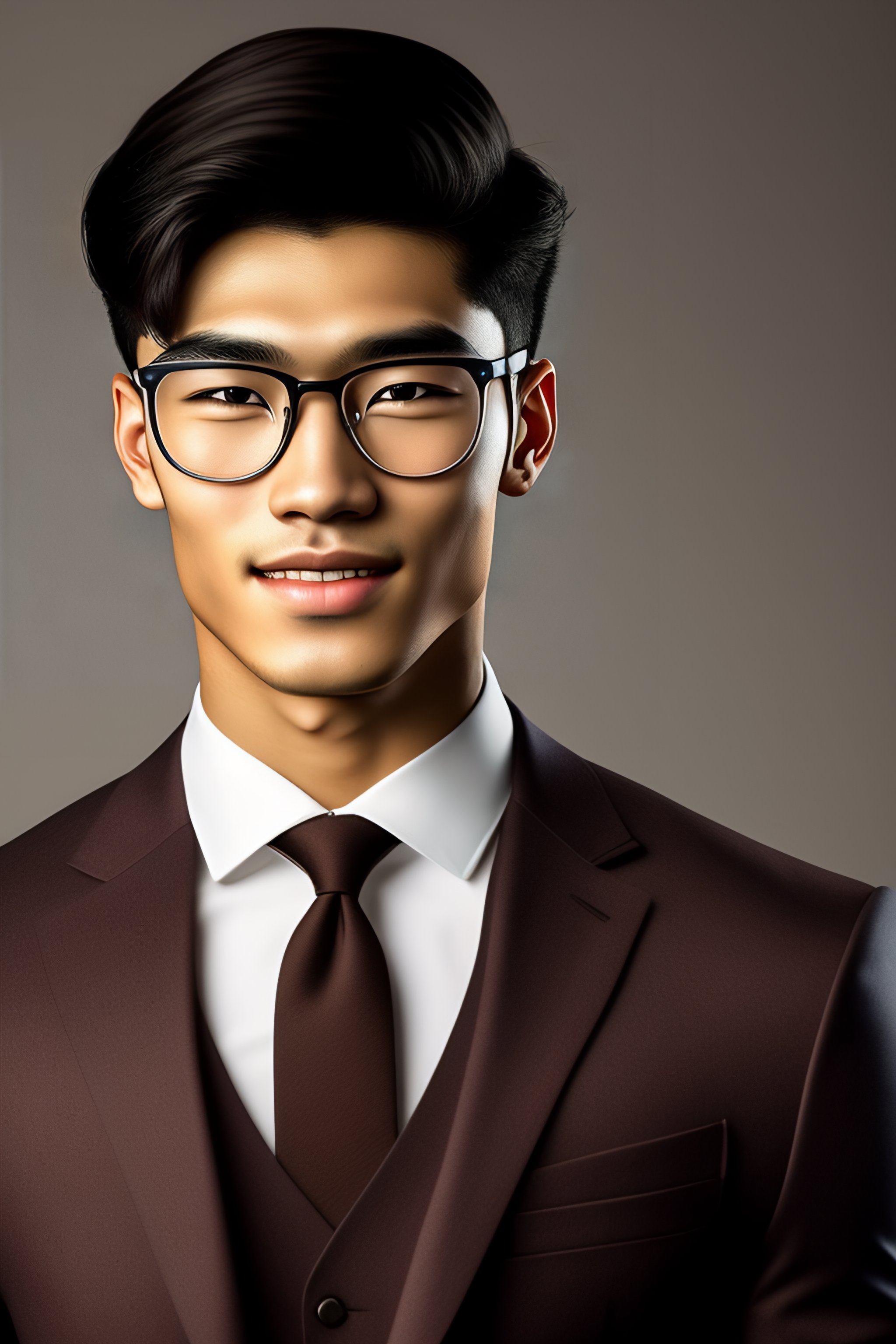 Lexica - Realistic portrait of a 22 years old smart-looking guy with ...