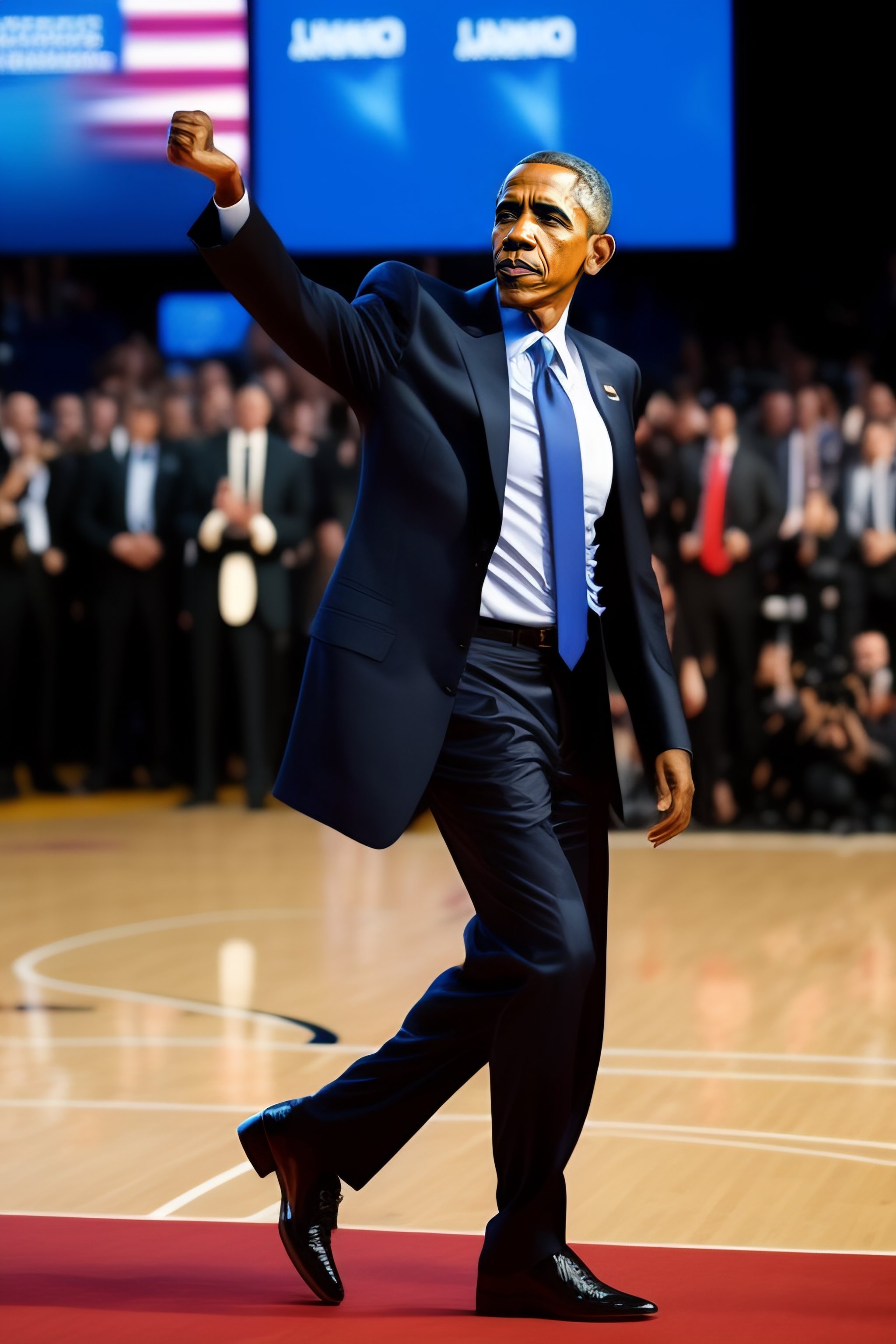 Lexica - OBAMA dancing a Fortnite dance