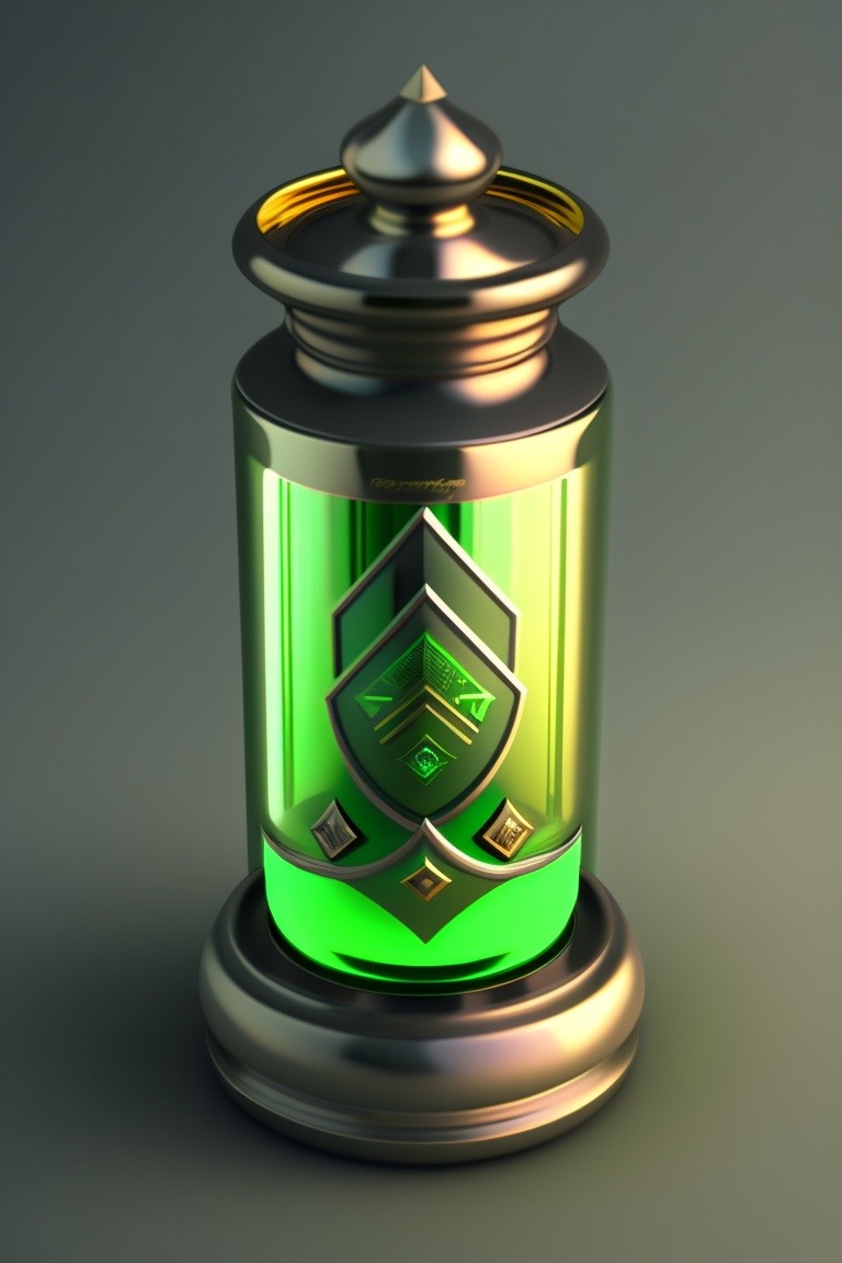 Lexica - Elixir liquid green rpg, icon rpg, background gray