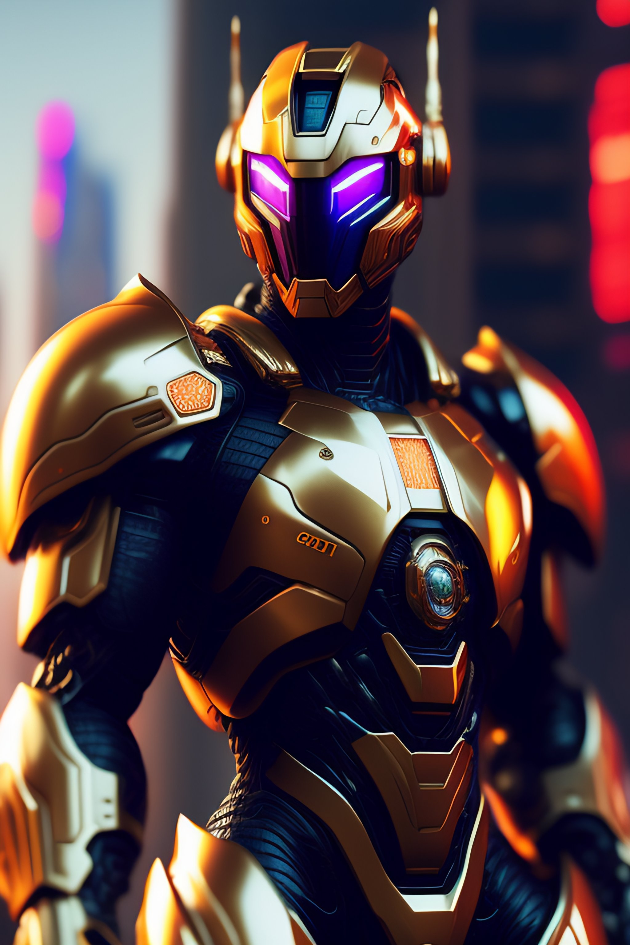 Lexica - A cristiano Ronaldo, realistic scifi cyberpunk power armor ...