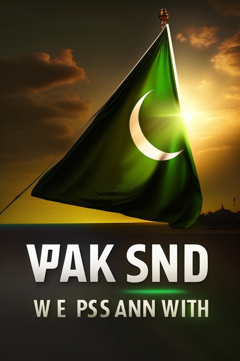 Lexica - Pakistani flag glowing in the background, Pakistani armed ...