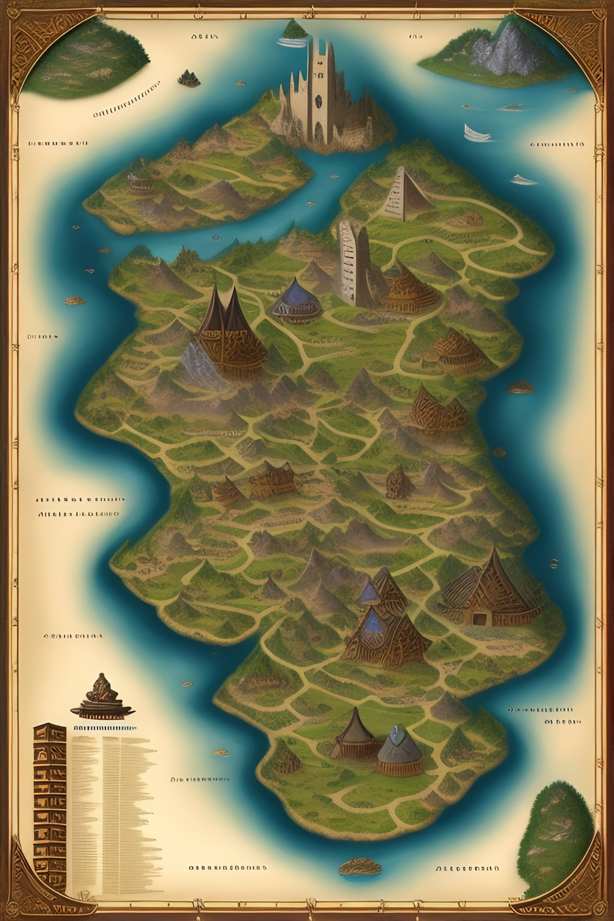 Fantasy Island City Map