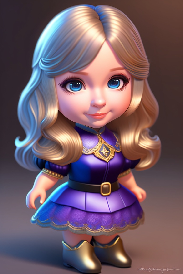 Lexica - Chibi Barbra Streisand . full body. disney style ...