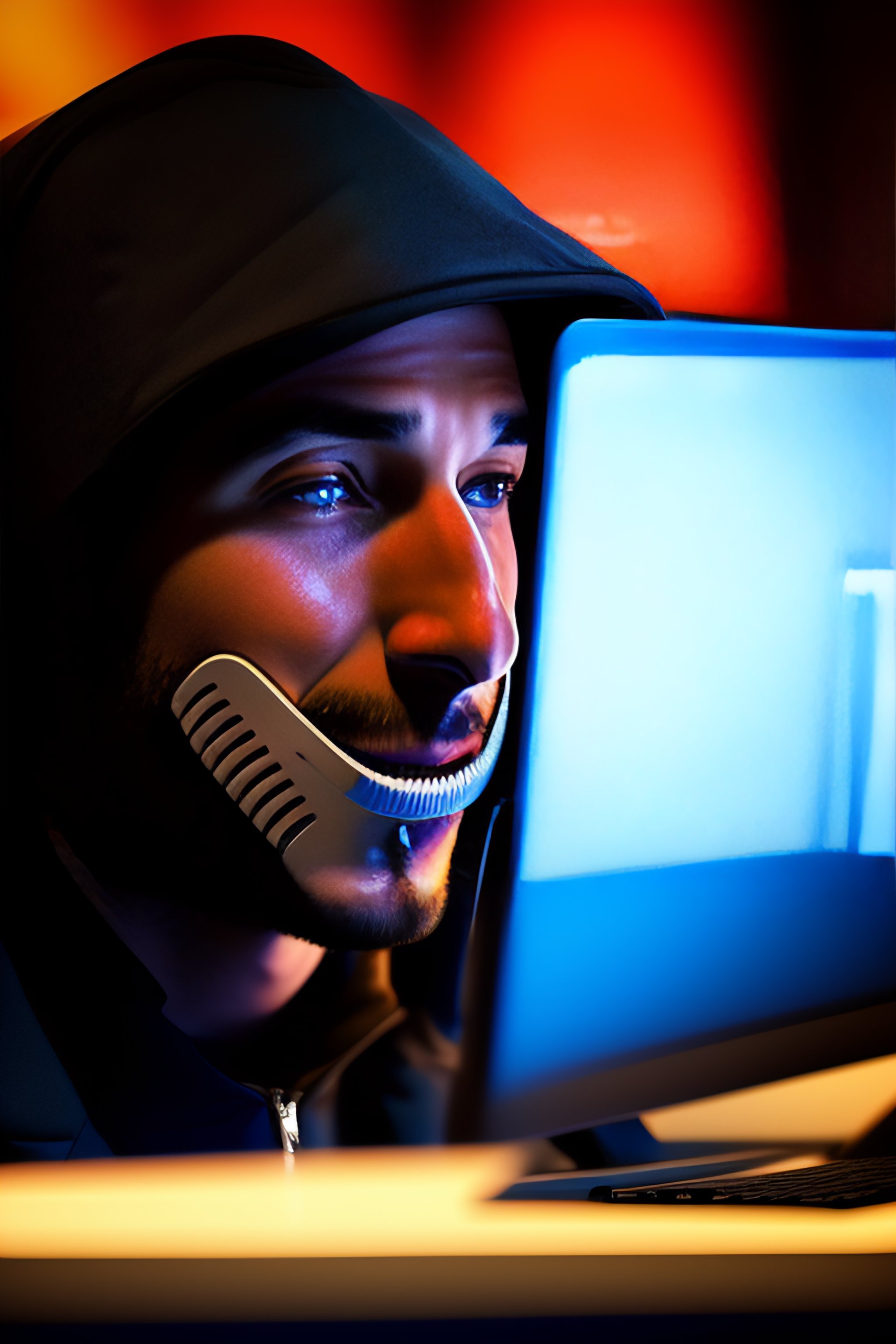 Lexica - Anonymous hacker with one teeth only