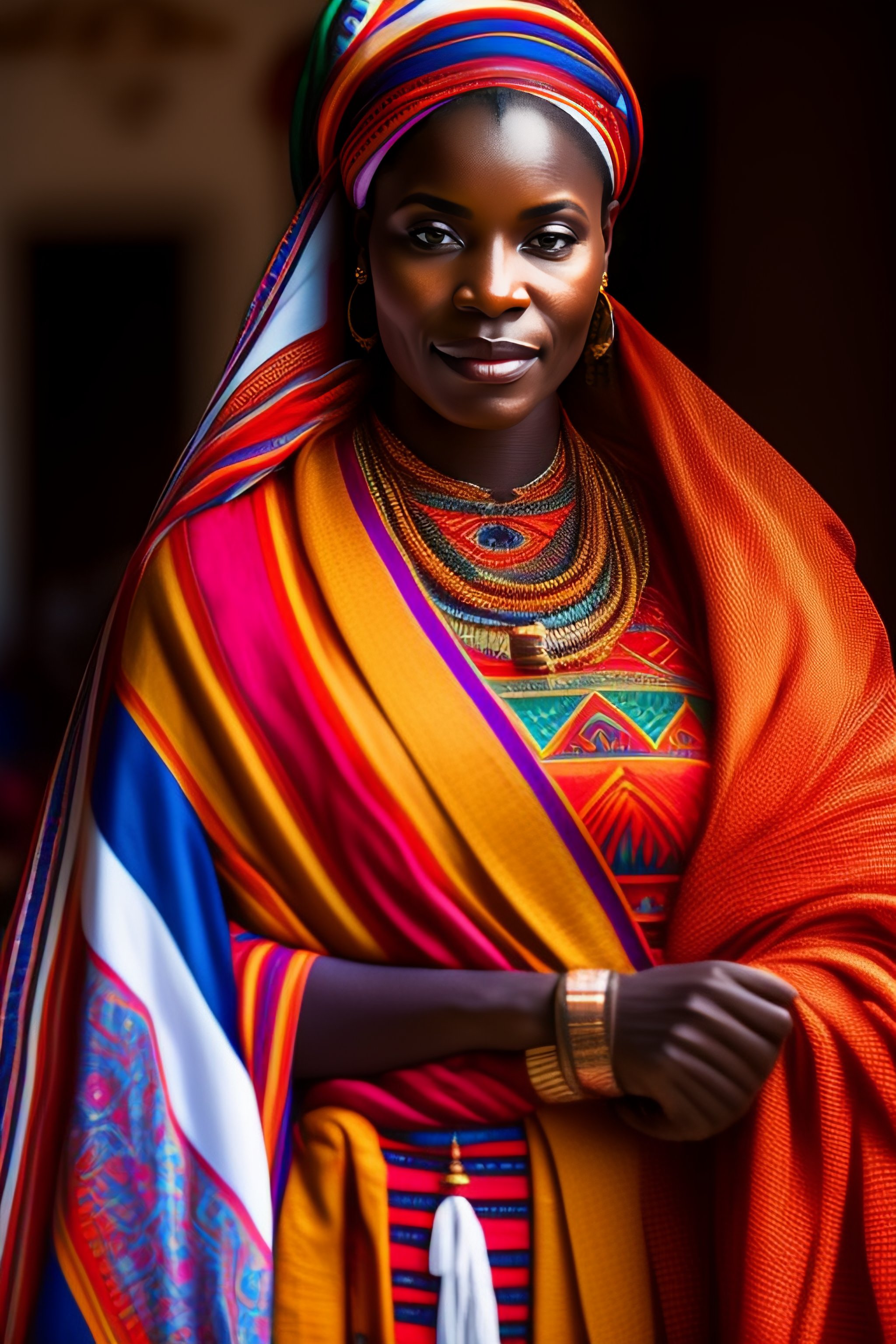 Lexica - Priestess of multiverse in guinea cloth leppi