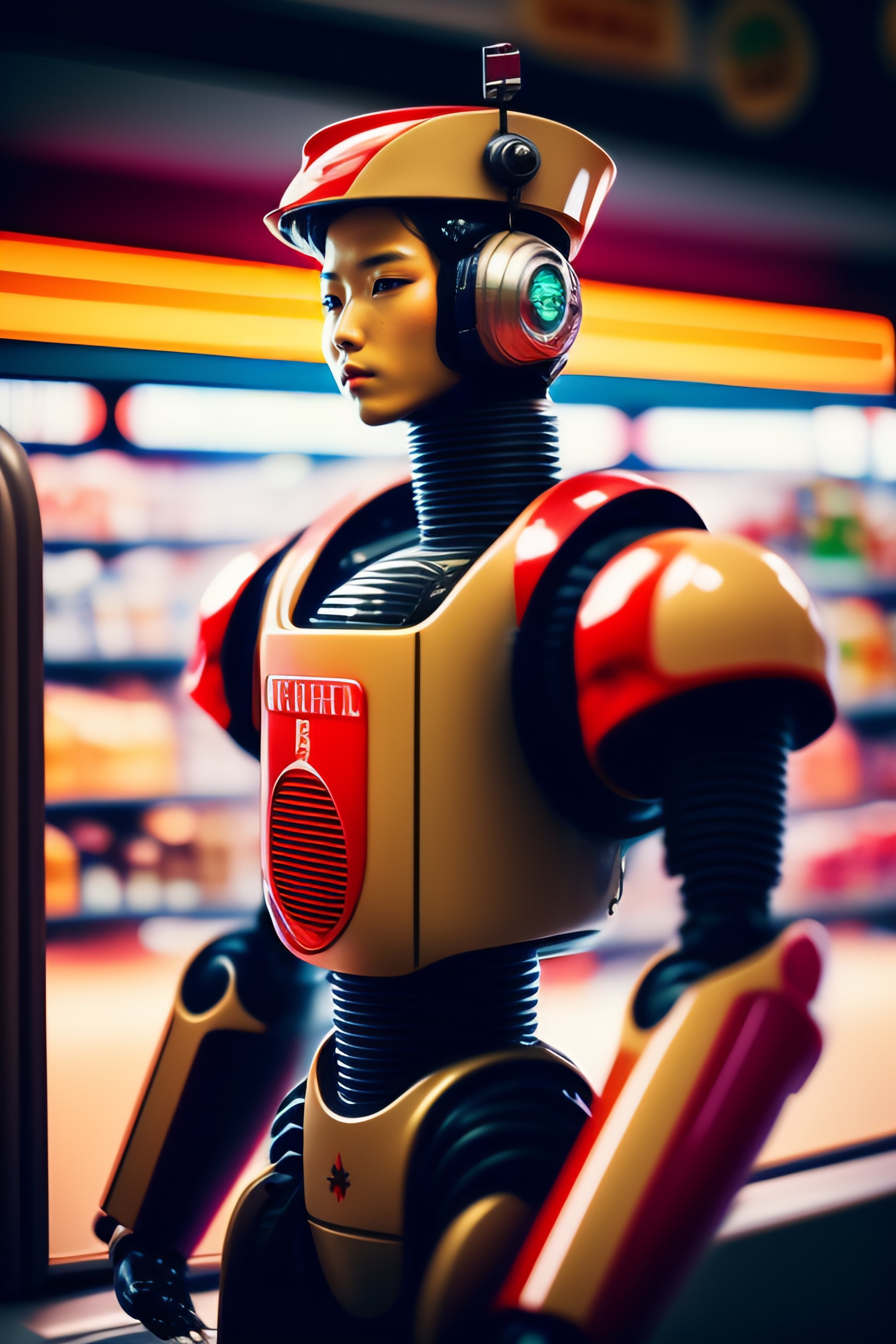 Lexica - Robot with a old screen for a face with a gun in his hand ...