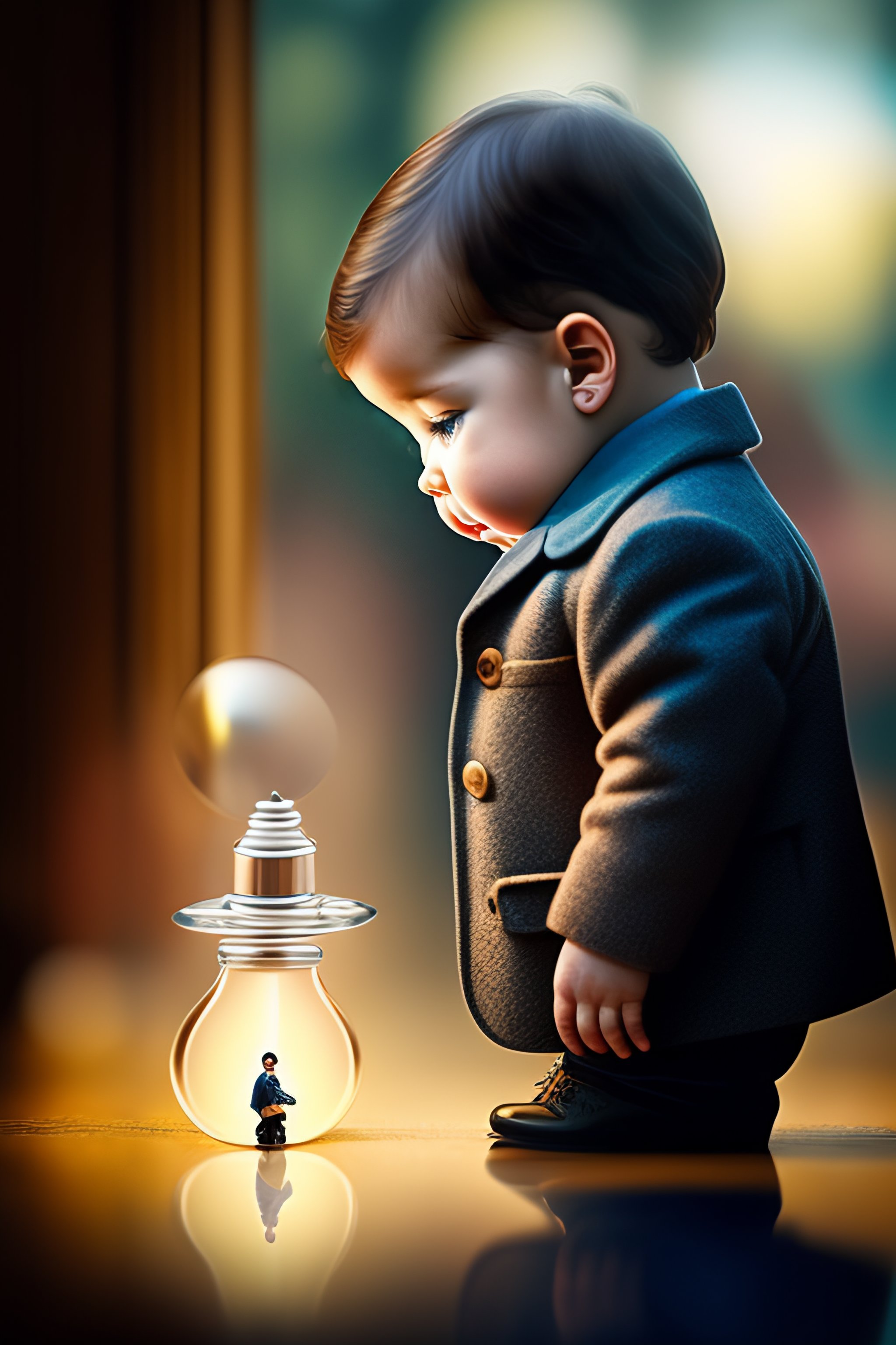 Lexica - A baby Sherlock Holmes; investigating with a magnifying glass