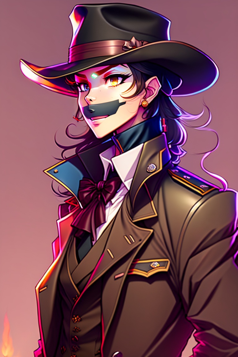 Lexica - Mustashed face girl, side burn, ultla detailed lineart 4k ...