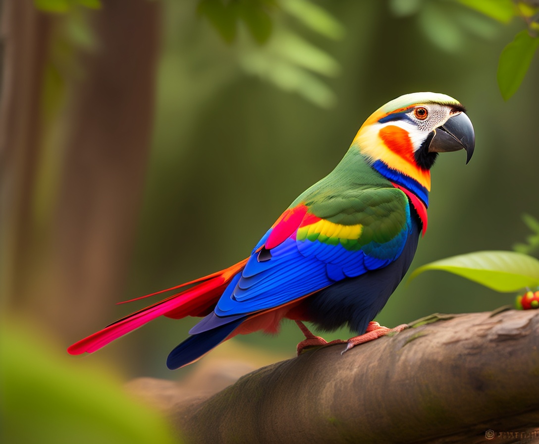 Lexica - Like the colorful parrots that flew high in the trees and the ...