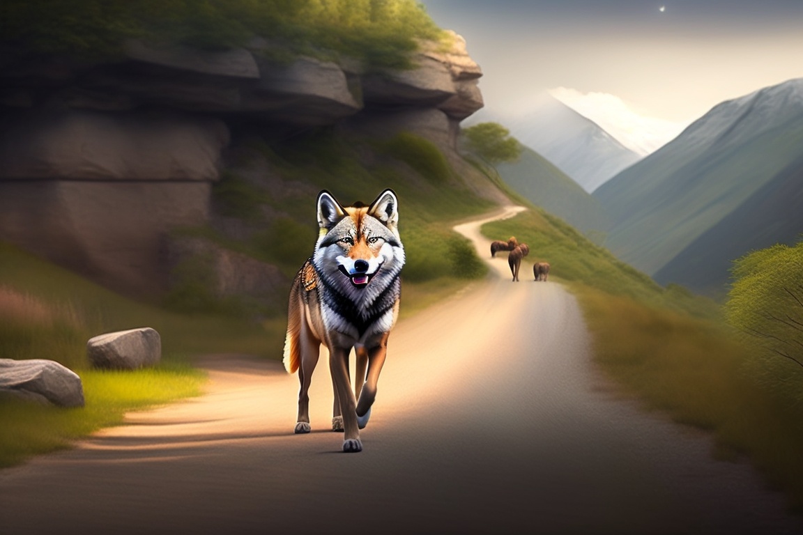 Lexica - When the villagers heard the cry, they ran up the hill to ...