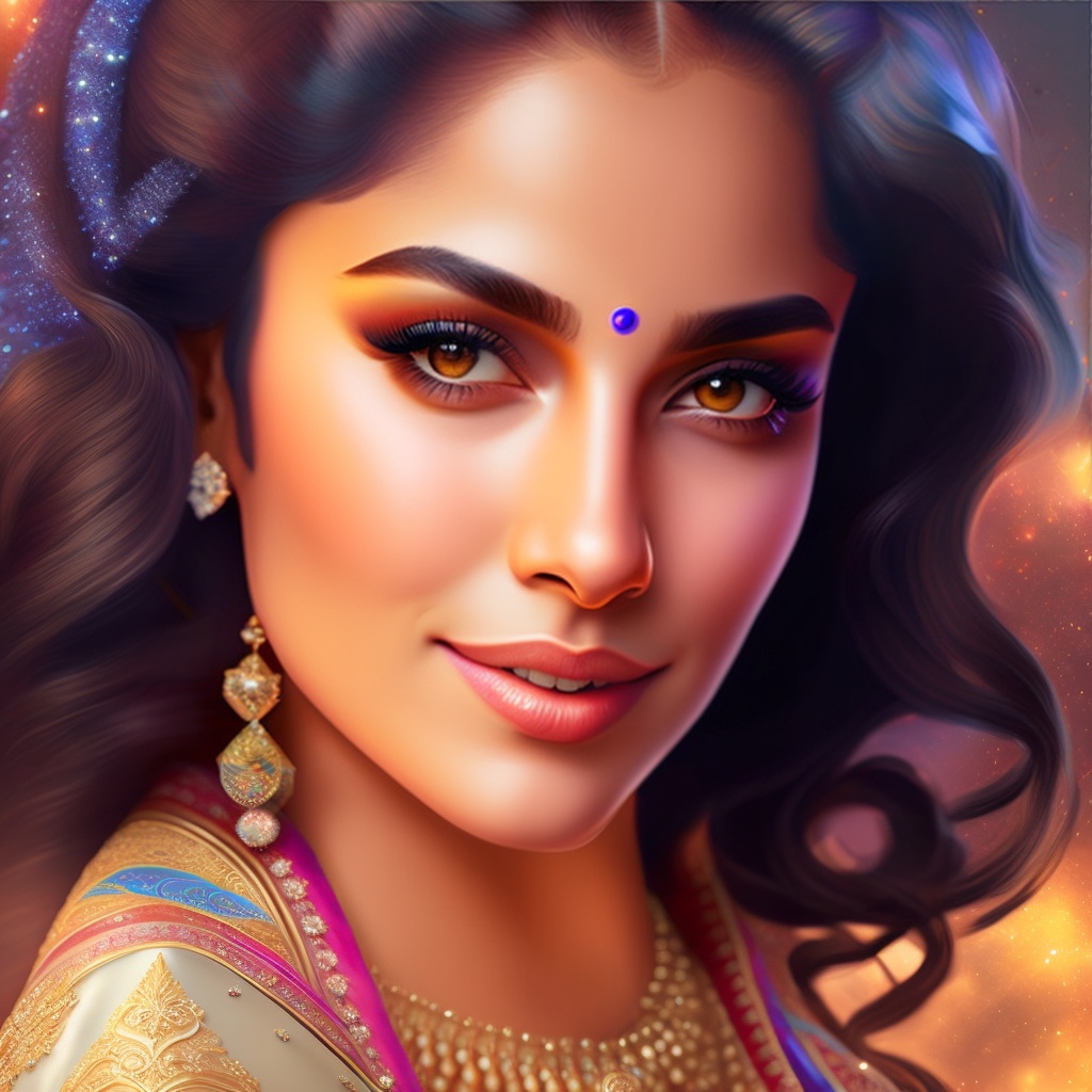 Lexica - Make her bollywood queen