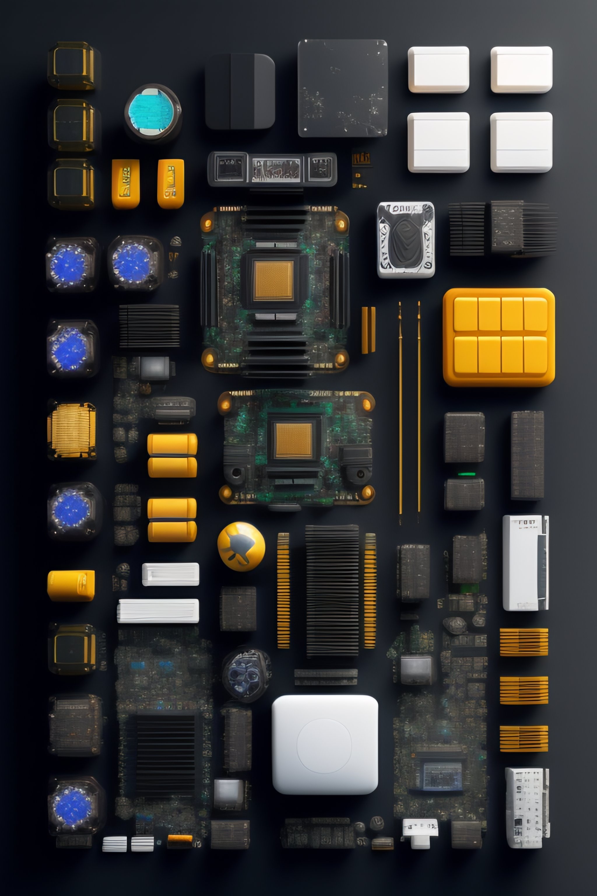 Lexica - Disassembled gaming computer, Knolling, Knolling layout ...