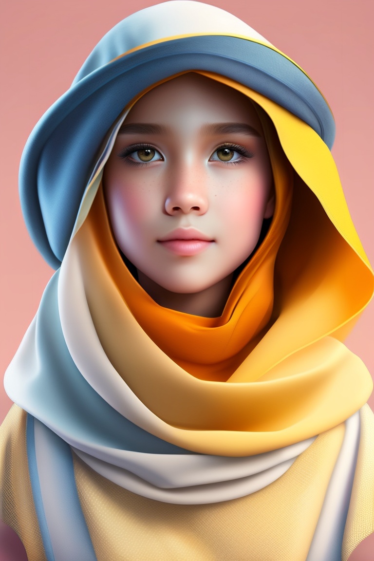 Lexica - Beautiful veiled, graceful, smart childish face
