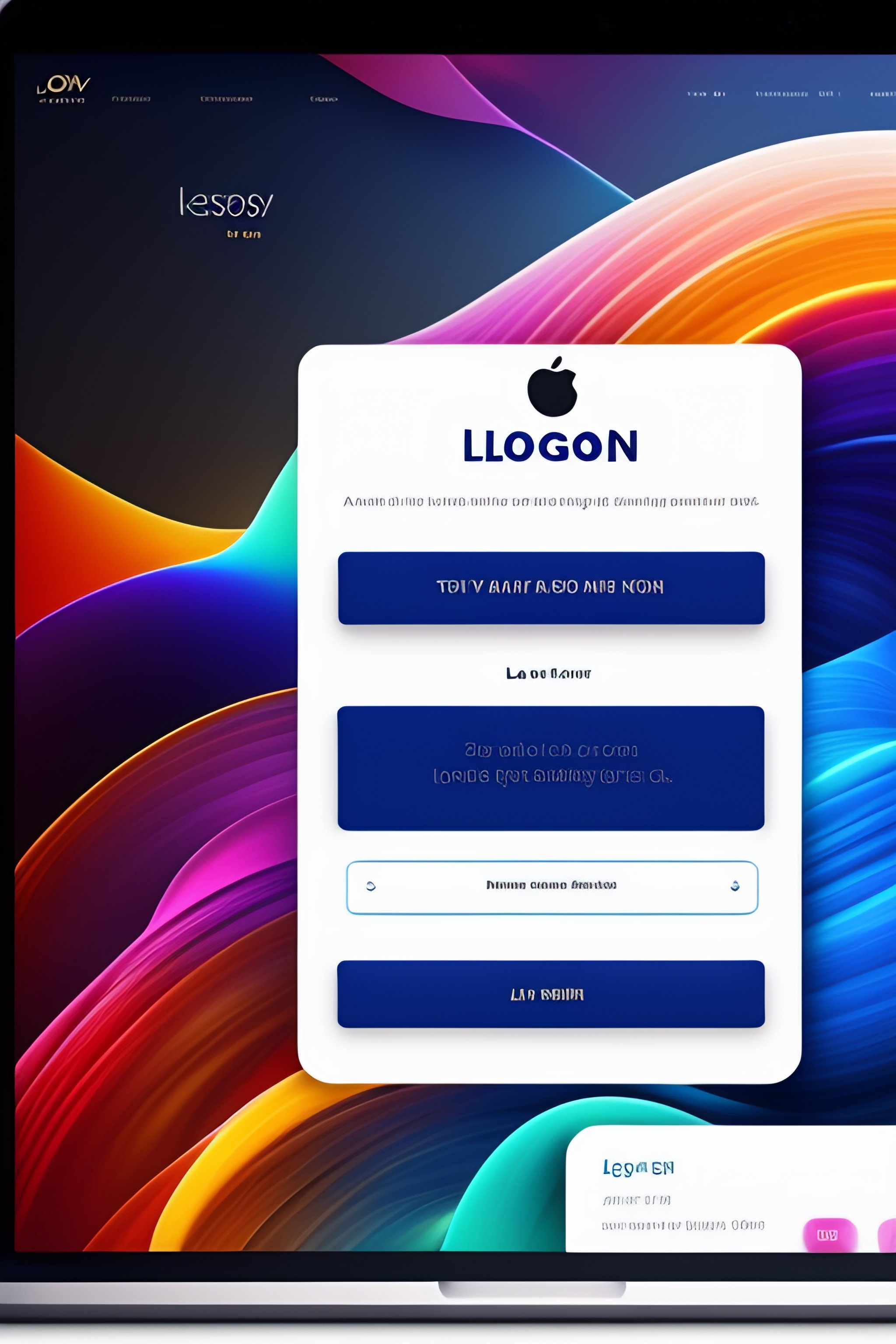 Lexica - Artistic login/signup page