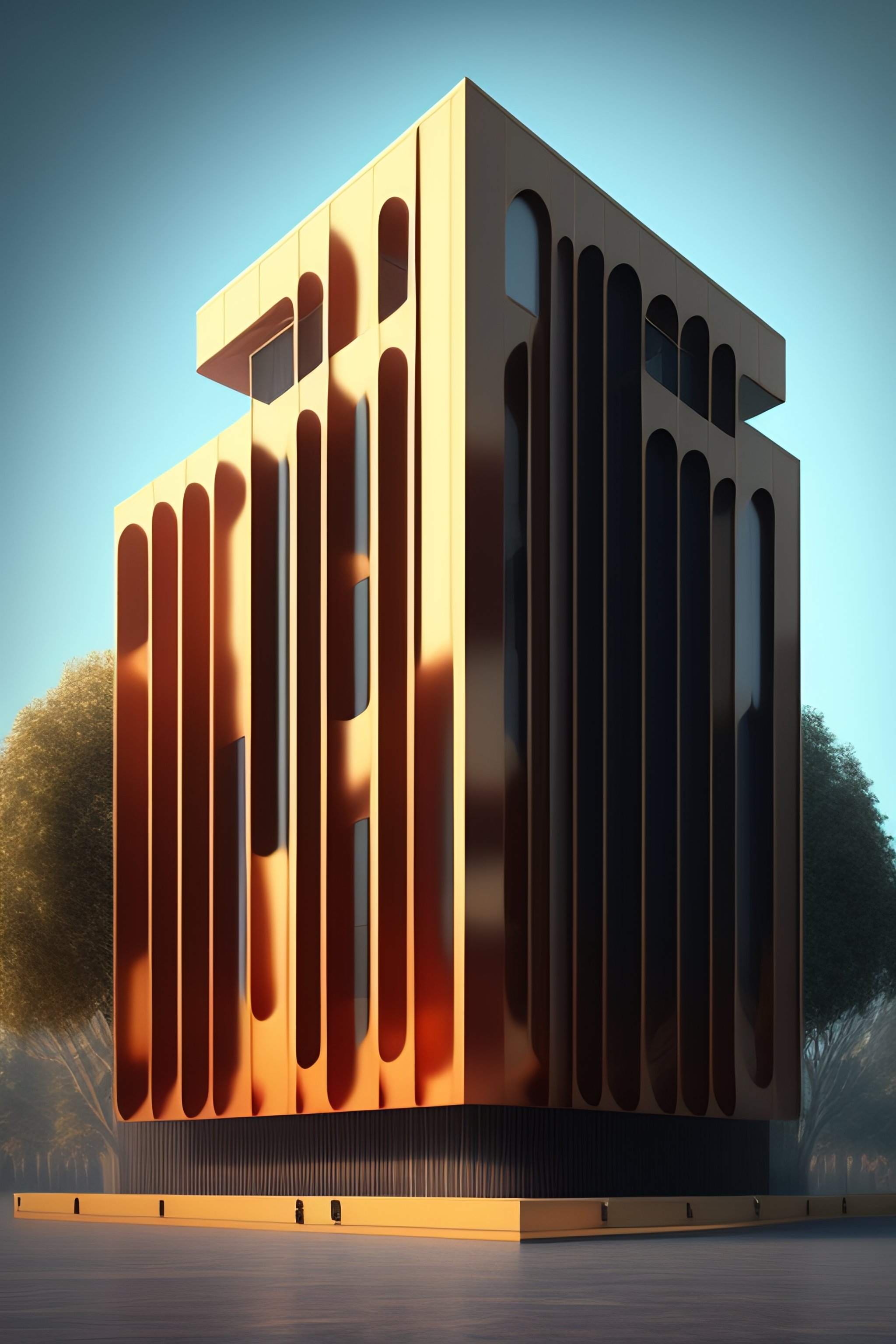 Lexica - 3d stylized building