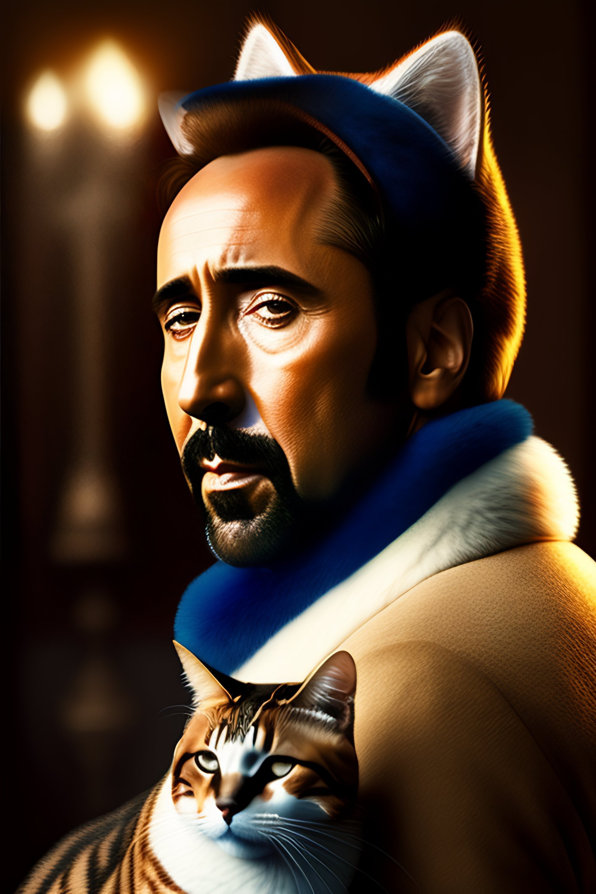 Nicolas Cage As A Cat