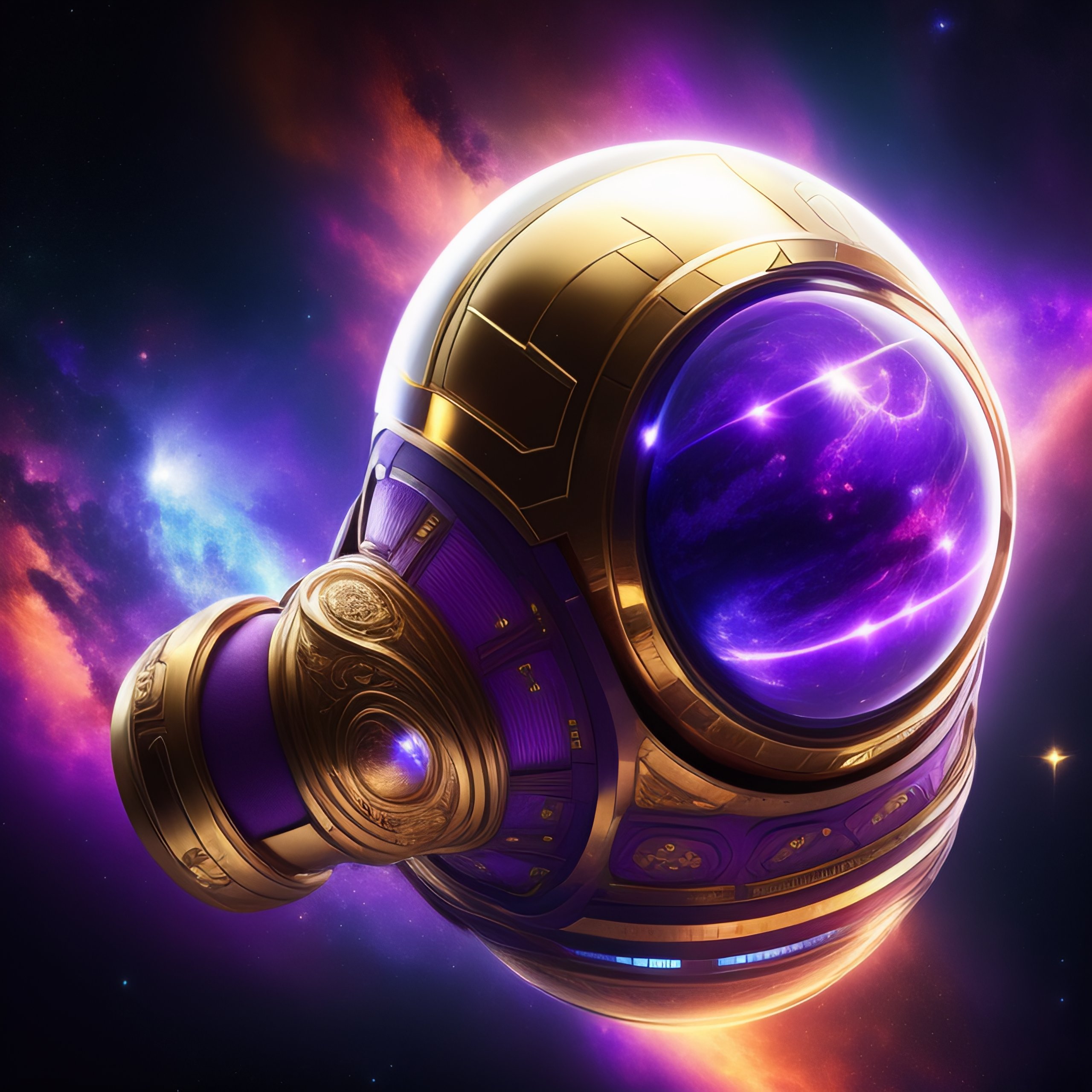 Lexica - Thanos infinity gauntlet in space