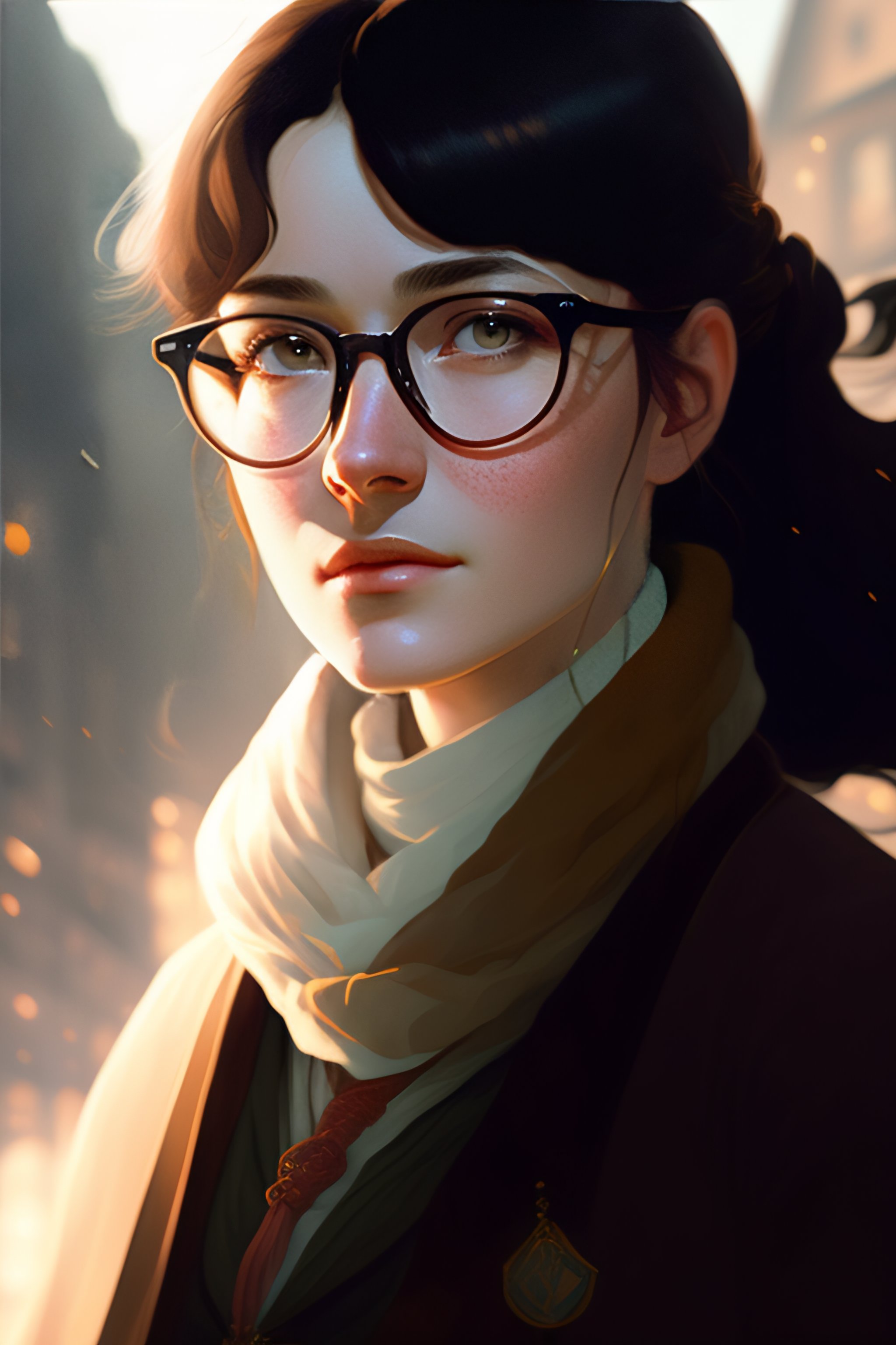 Lexica - (((((freckles))))) wearing spectacles Renaissance reporter ...