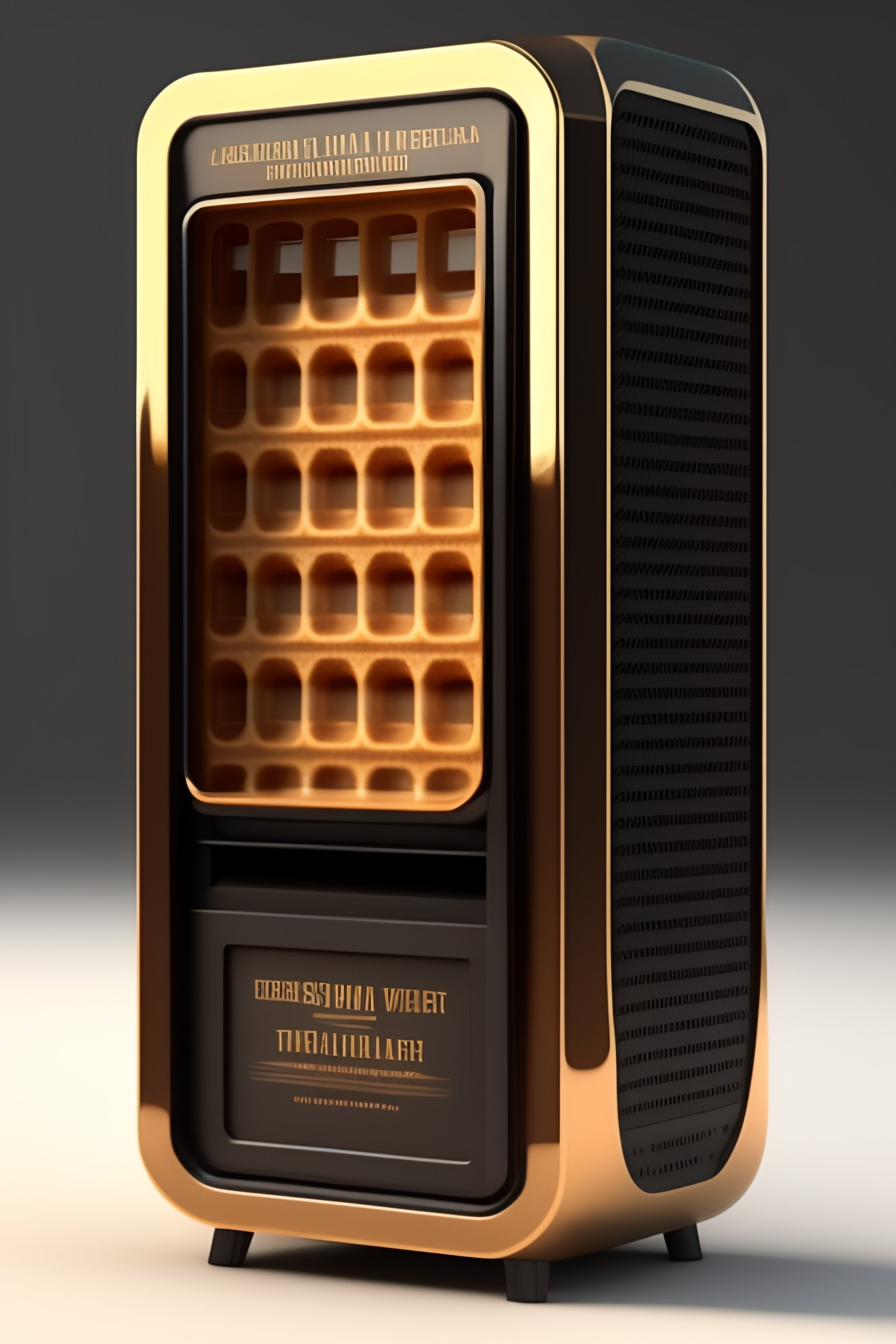 Lexica - A waffle vending machine, cute. Concept art render, intricate ...