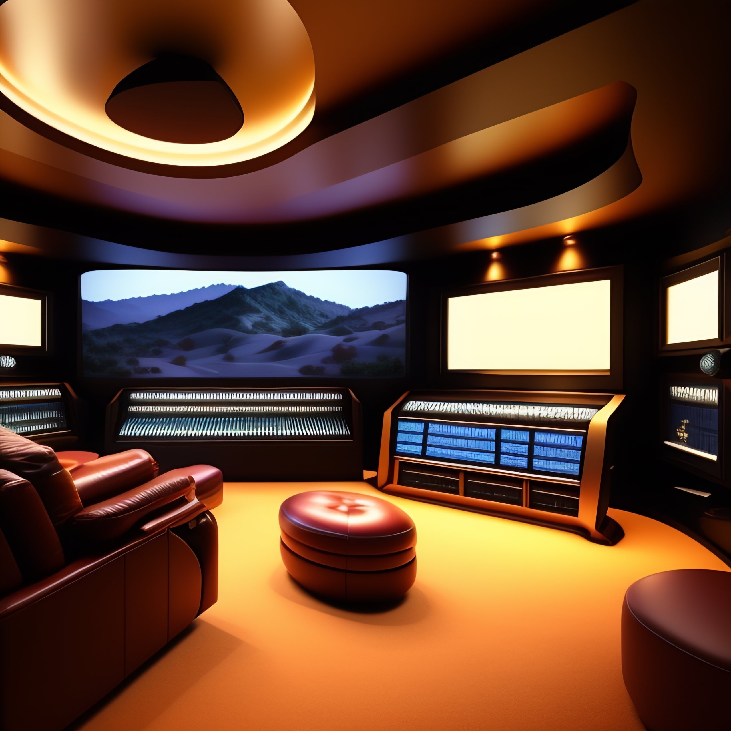 Lexica - Draw a video editing room, Hollywood style. Make it look video ...