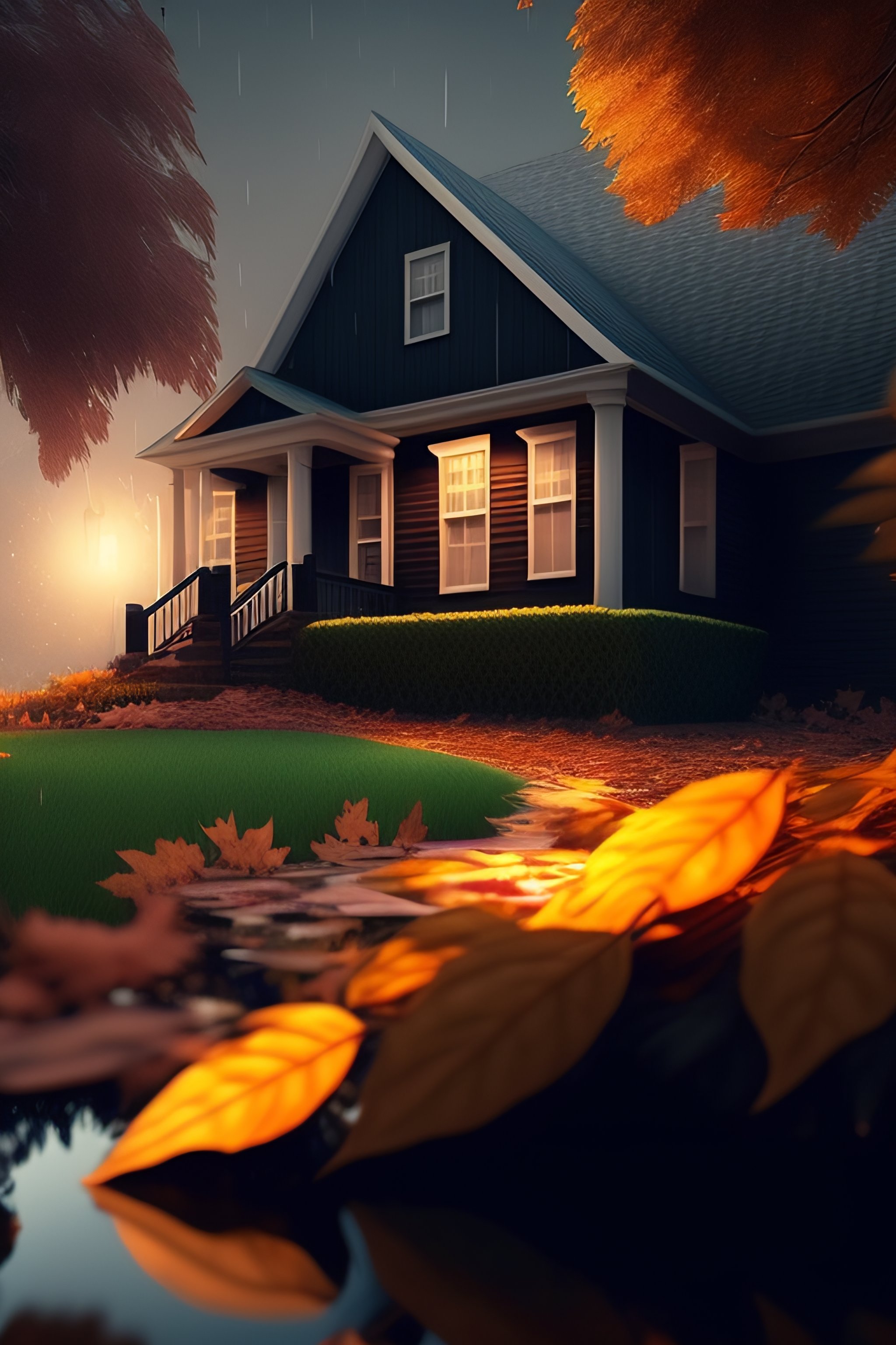 Lexica - Give me a good graphic for a Facebook post for dead leaves ...